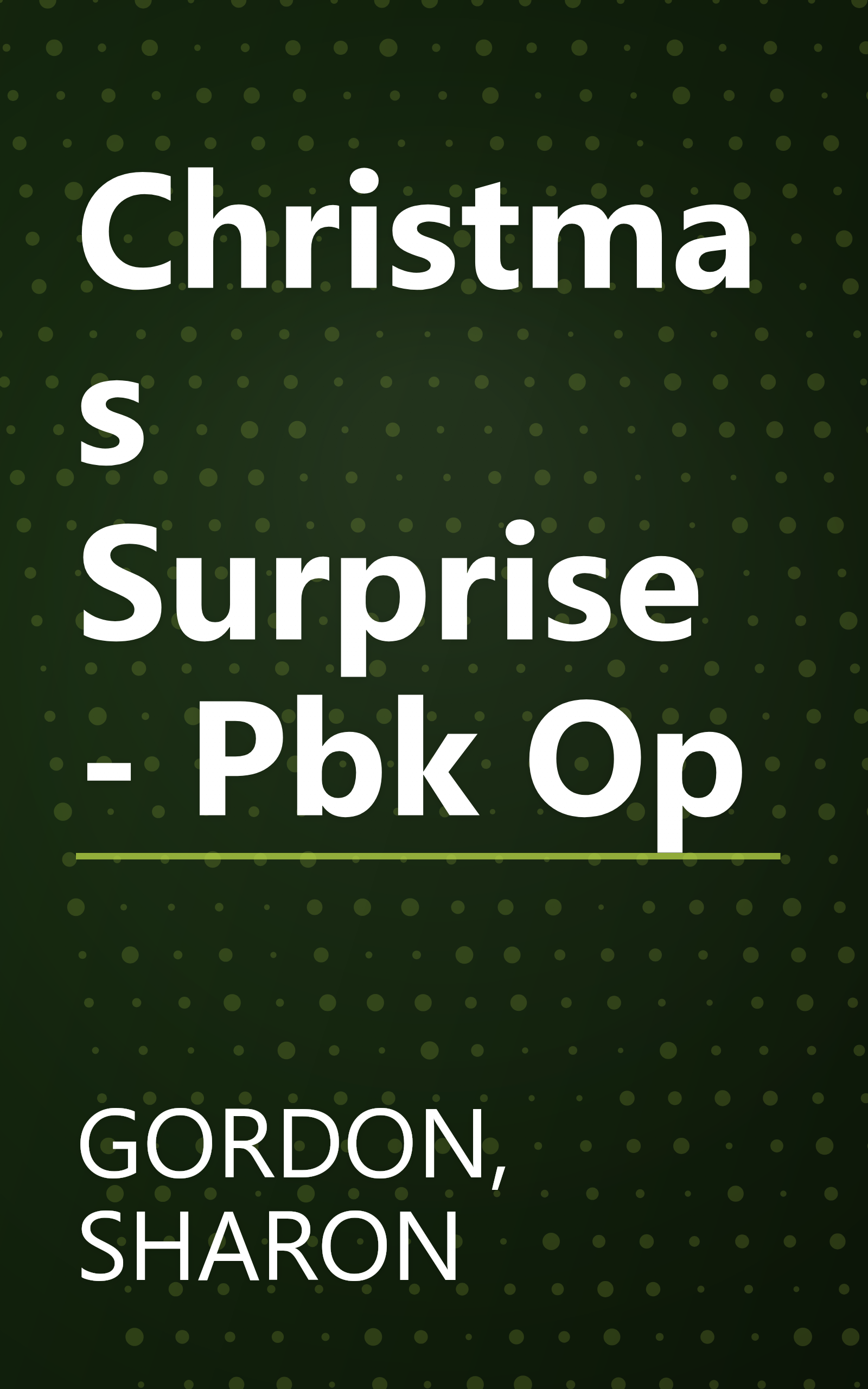 Christmas Surprise - Pbk Op book cover