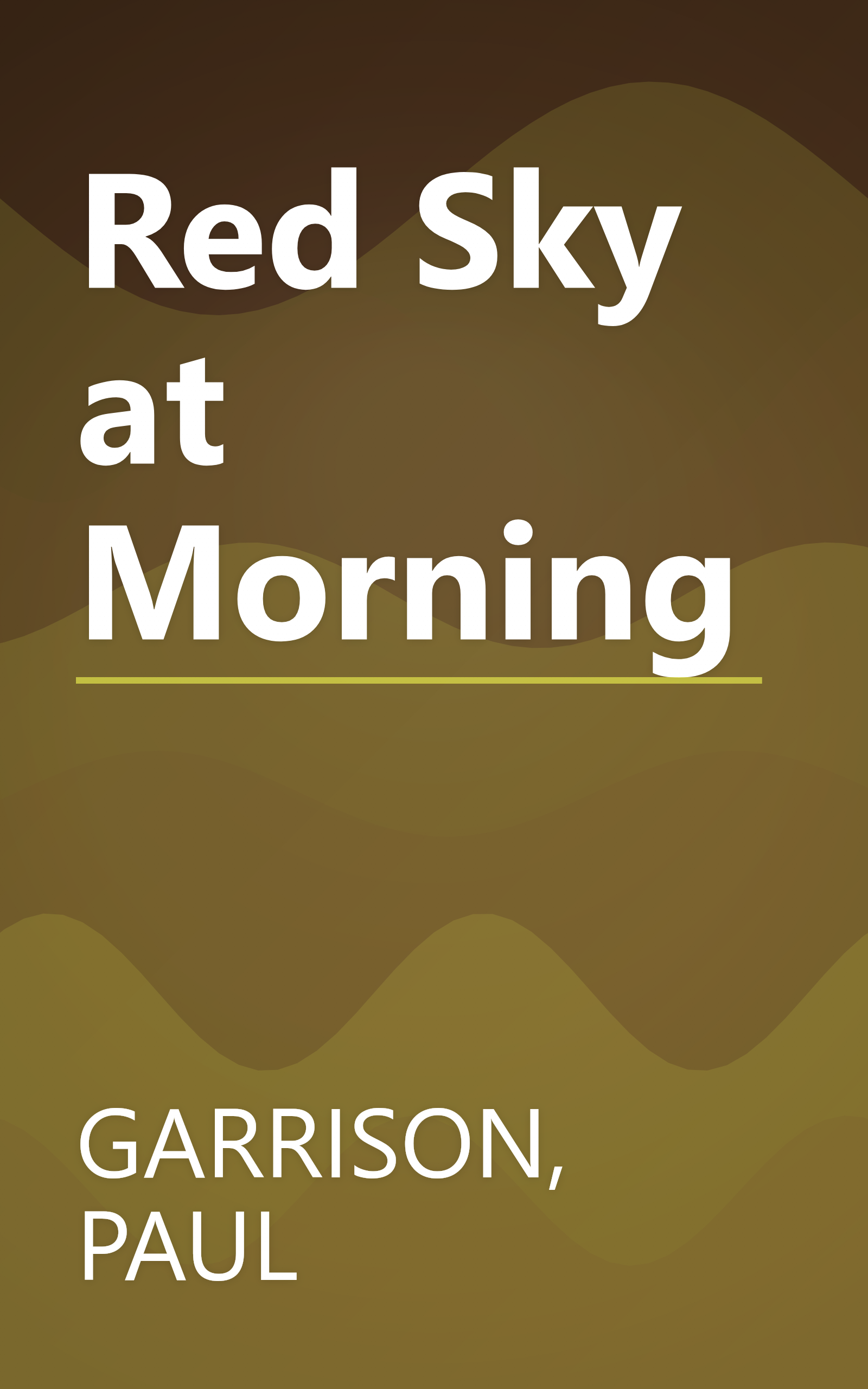 Red Sky at Morning book cover
