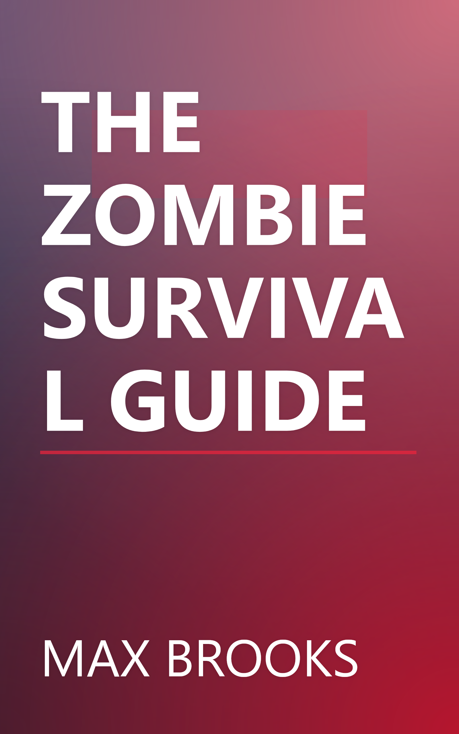 THE ZOMBIE SURVIVAL GUIDE book cover