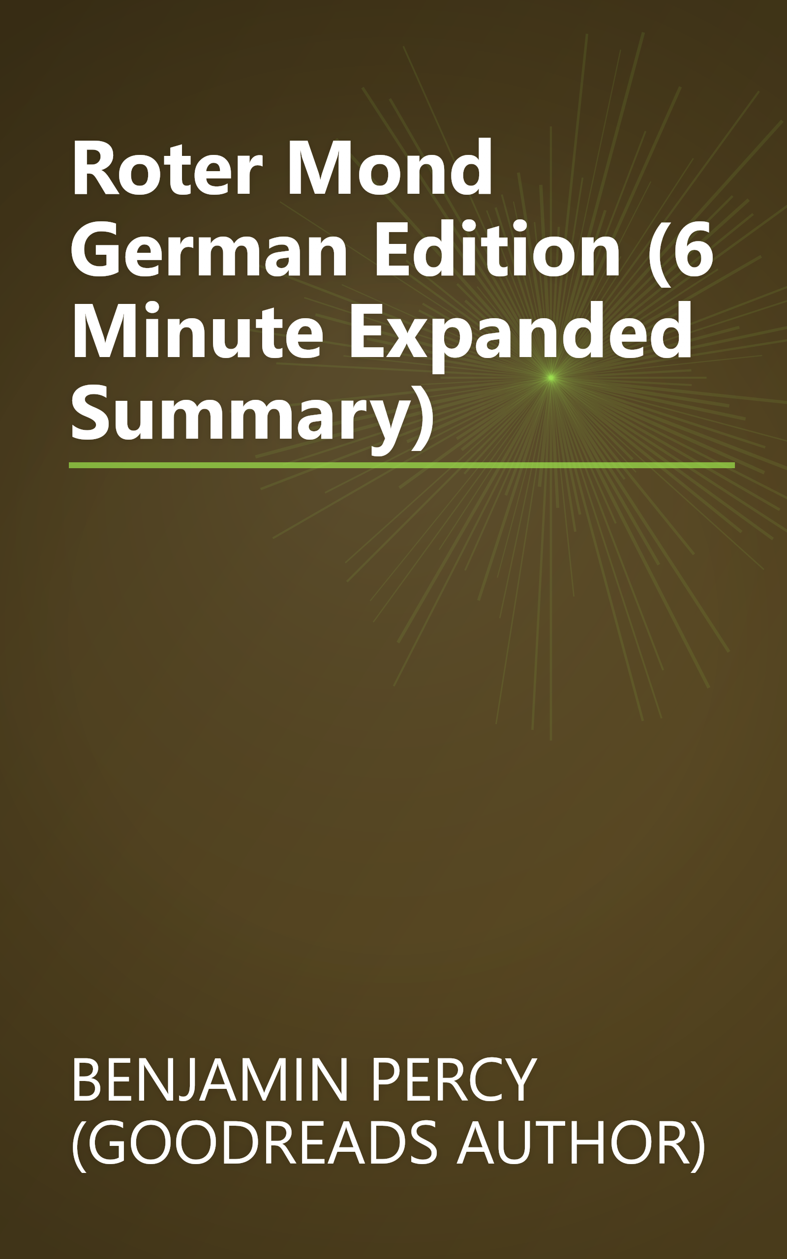 Roter Mond  German Edition  (6 Minute   Expanded Summary) book cover