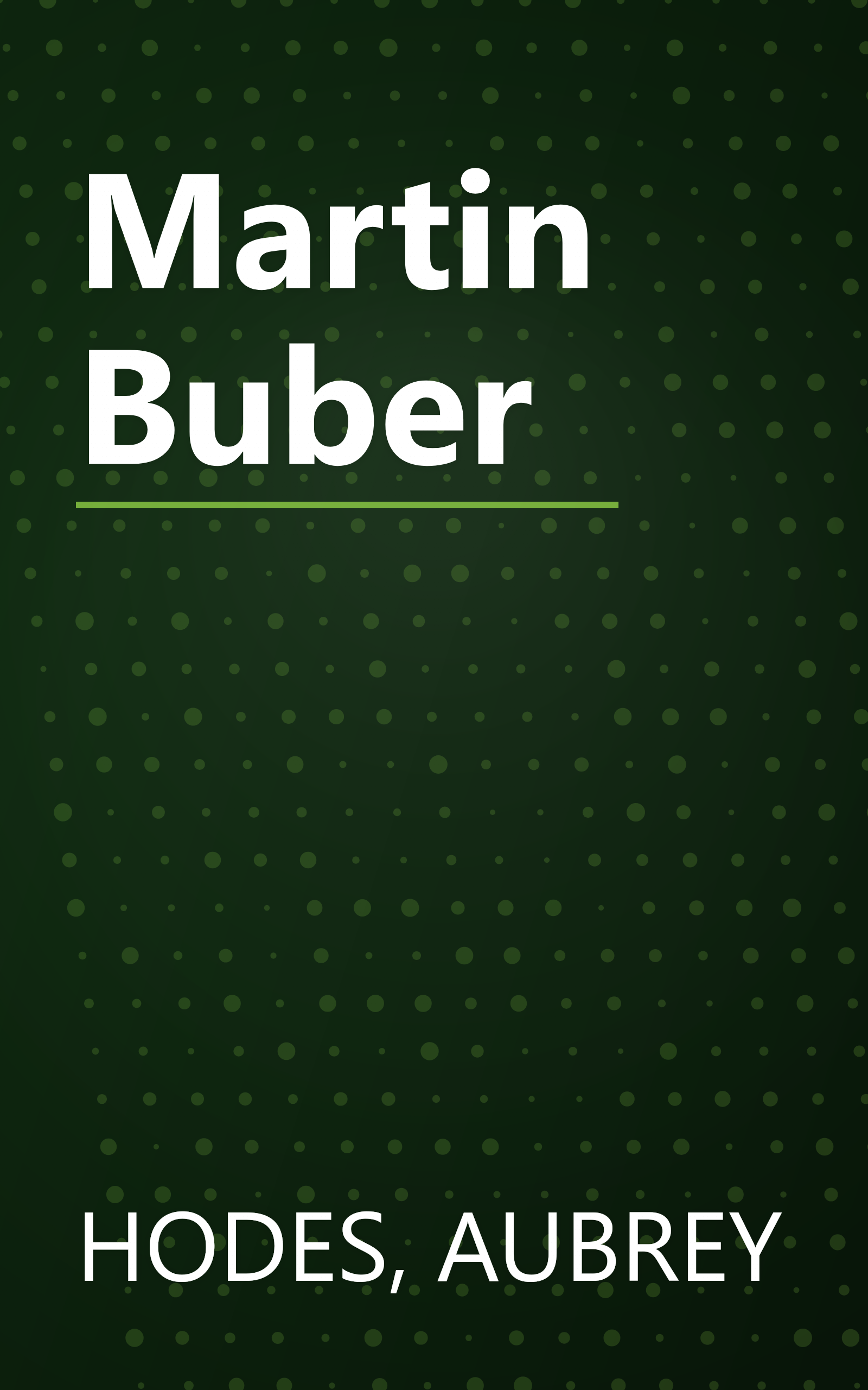 Martin Buber book cover