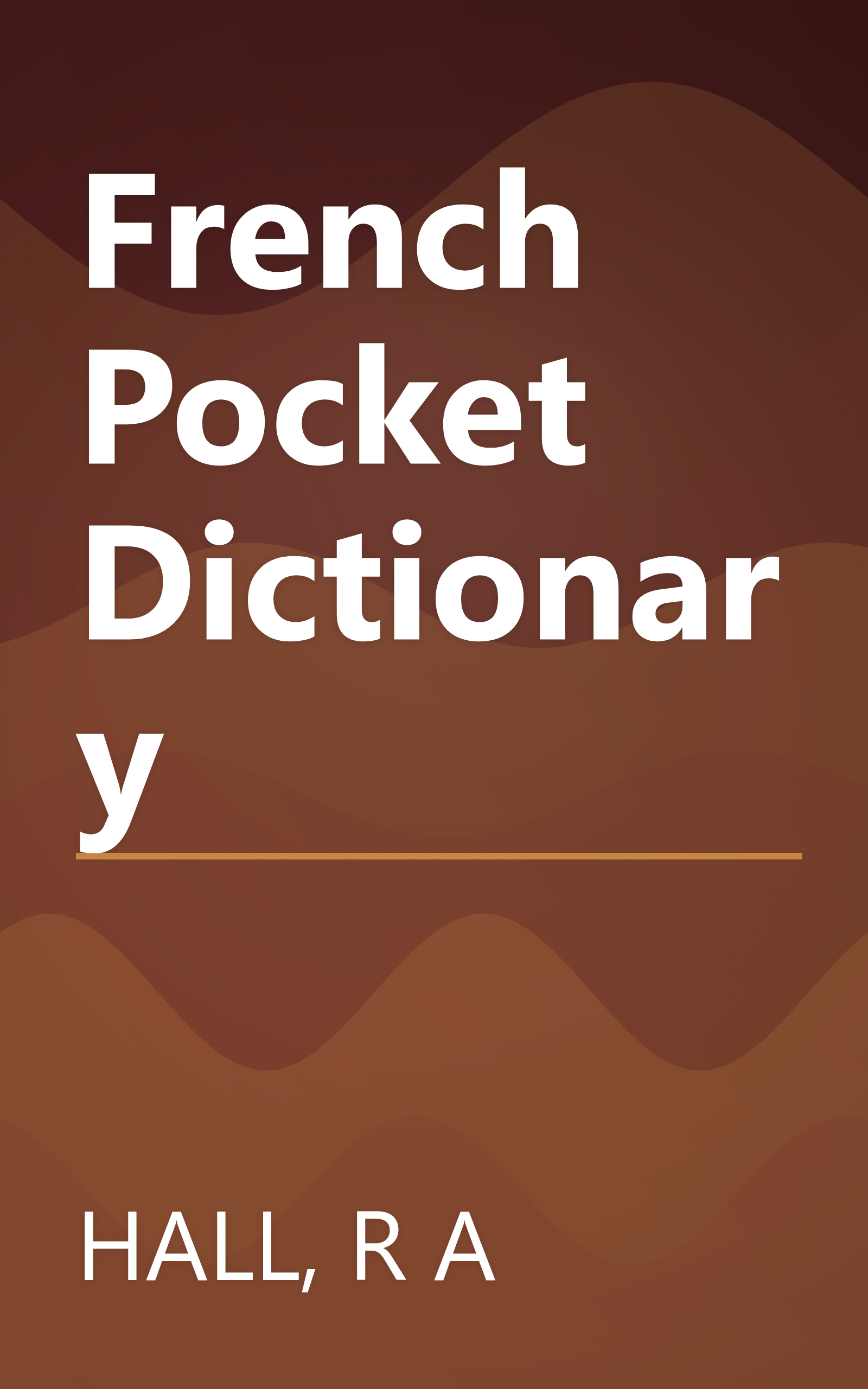French Pocket Dictionary book cover
