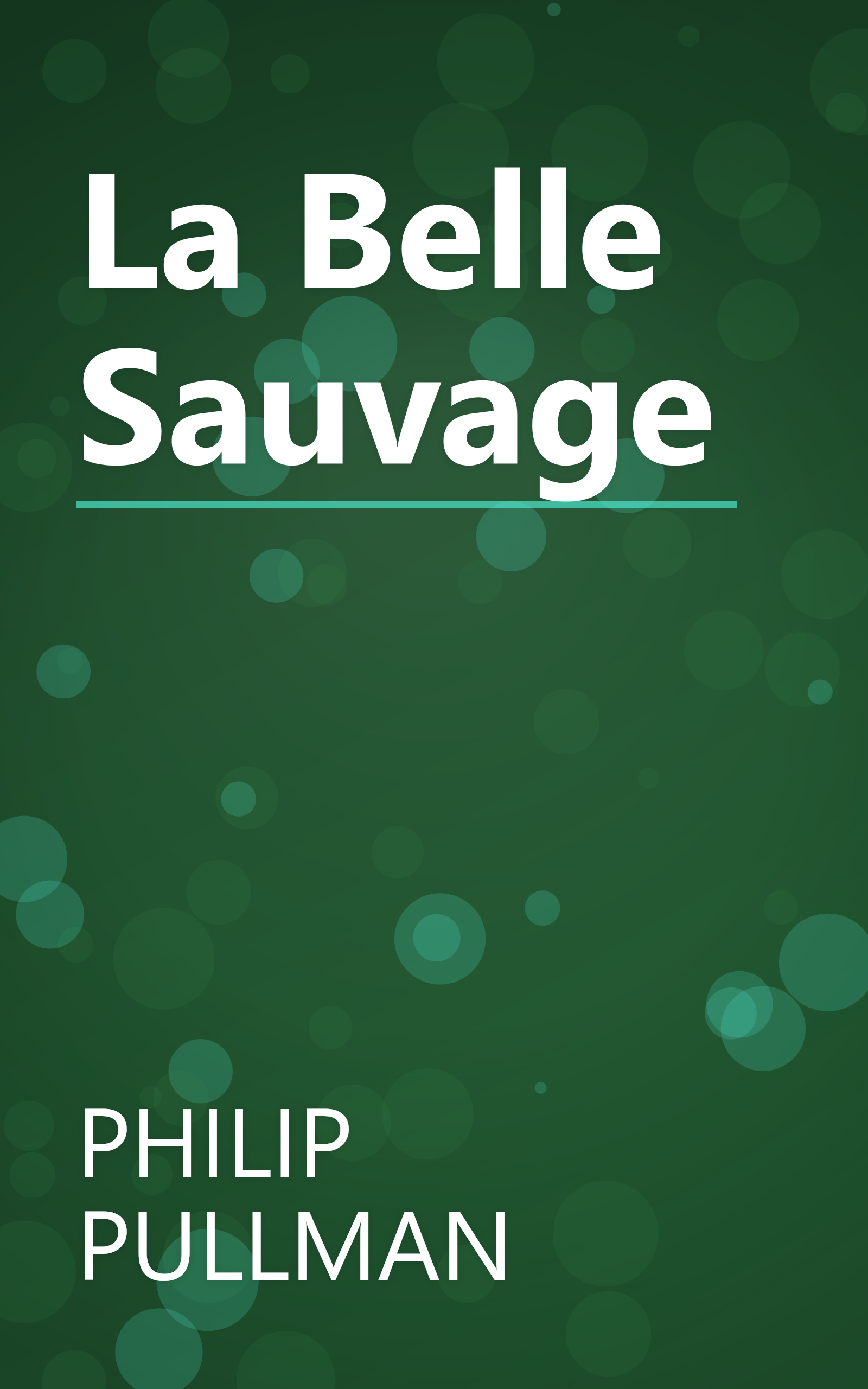 La Belle Sauvage book cover