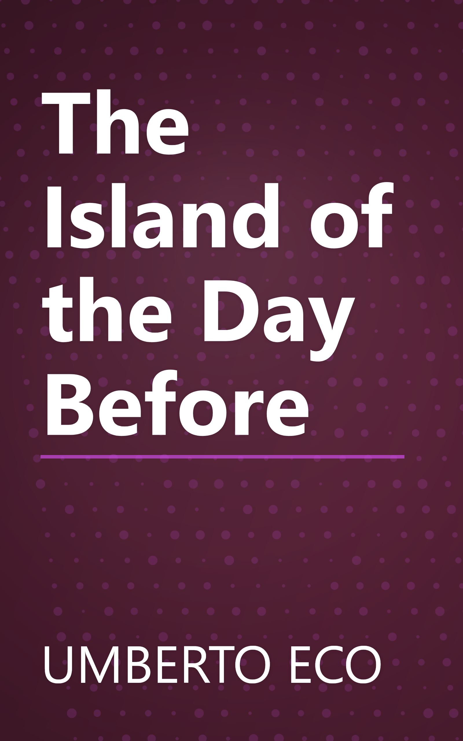 The Island of the Day Before book cover