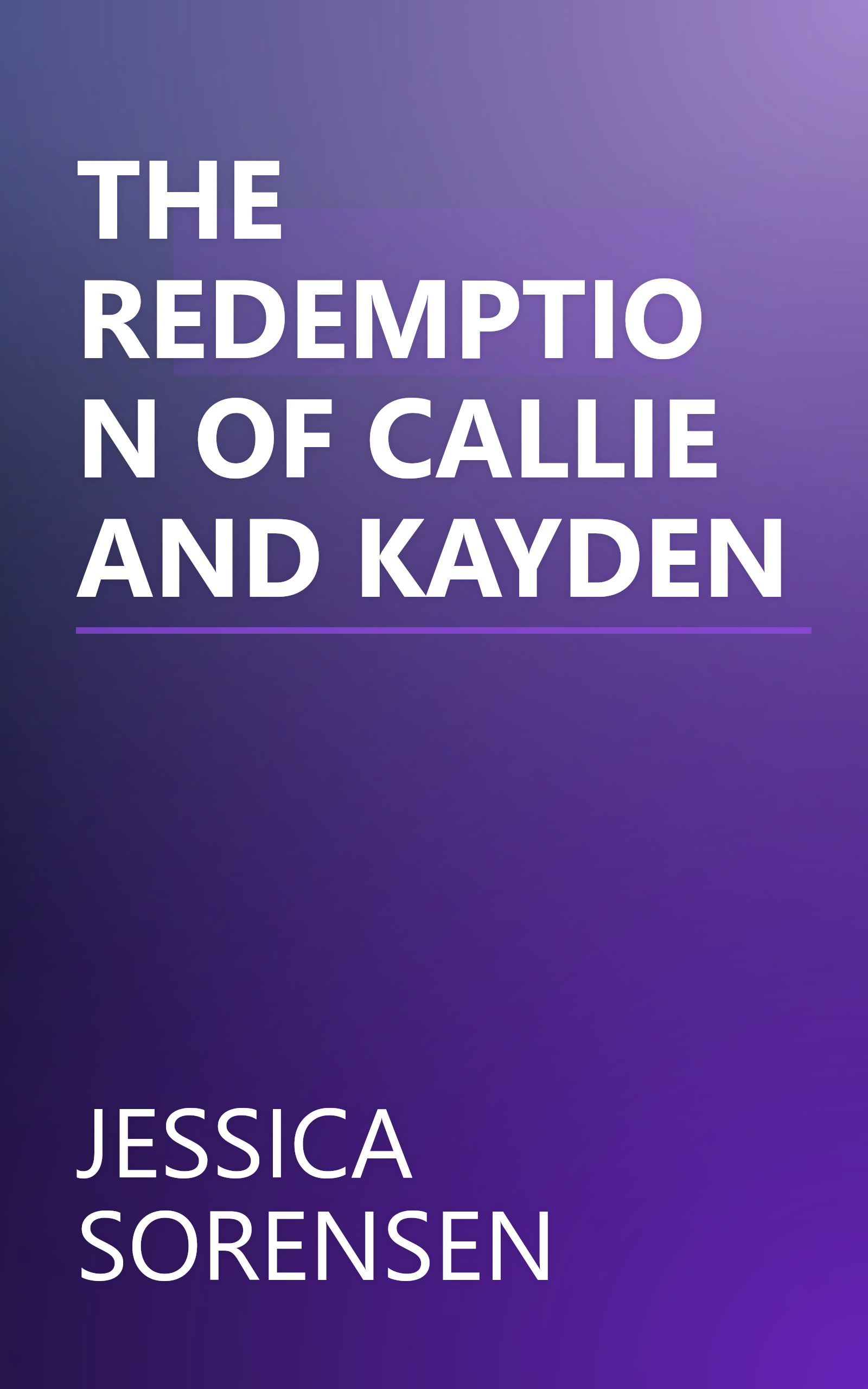 THE REDEMPTION OF CALLIE AND KAYDEN book cover
