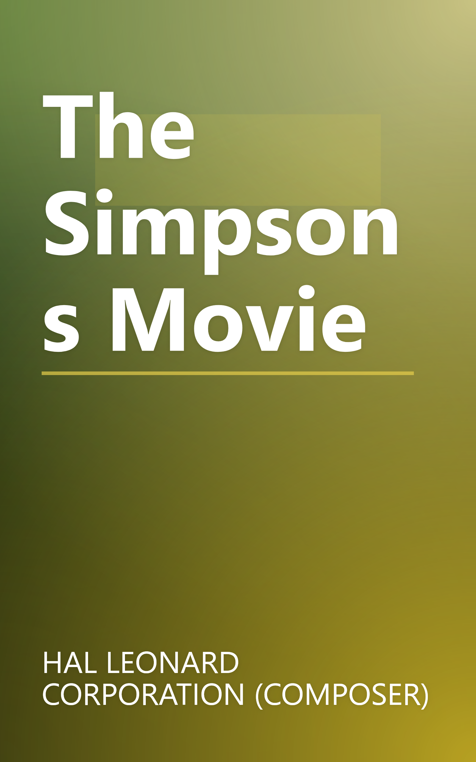 The Simpsons Movie book cover