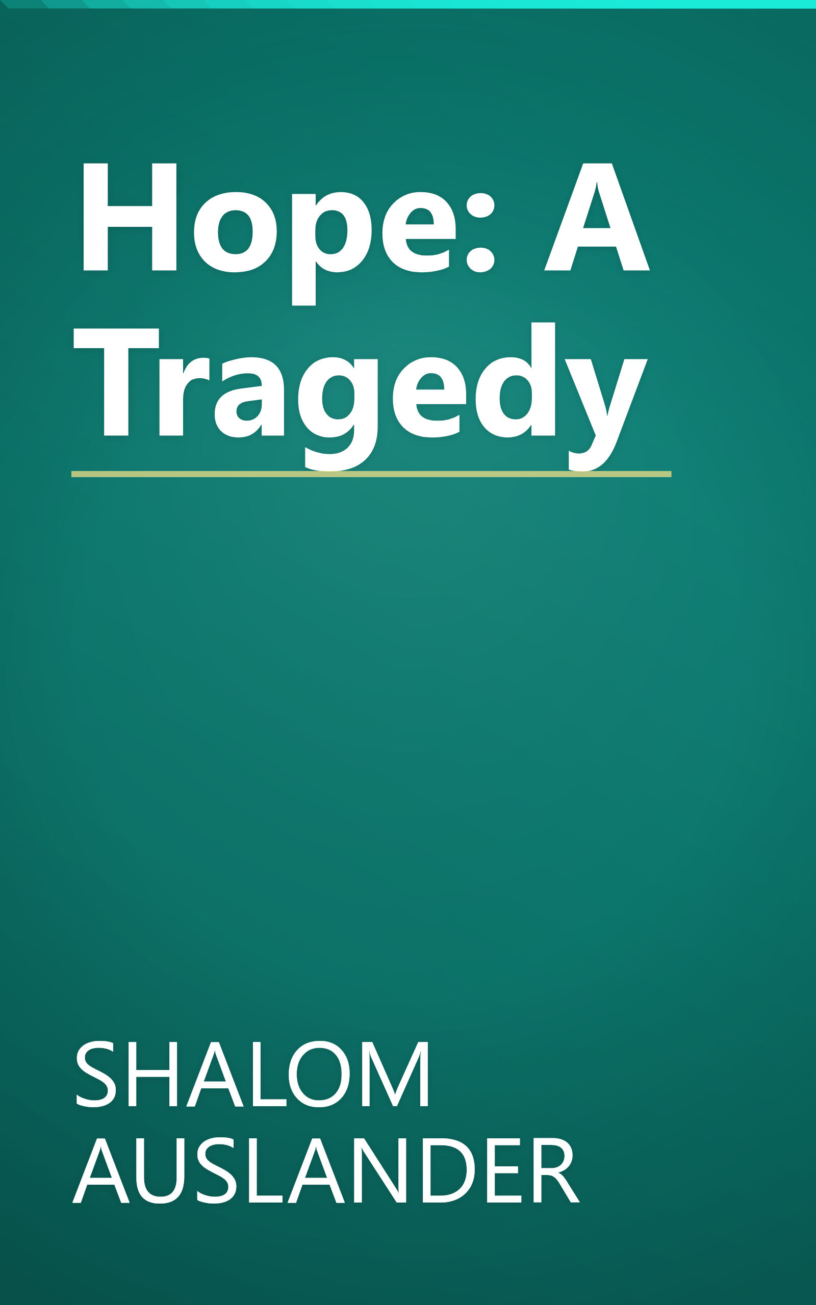Hope: A Tragedy book cover