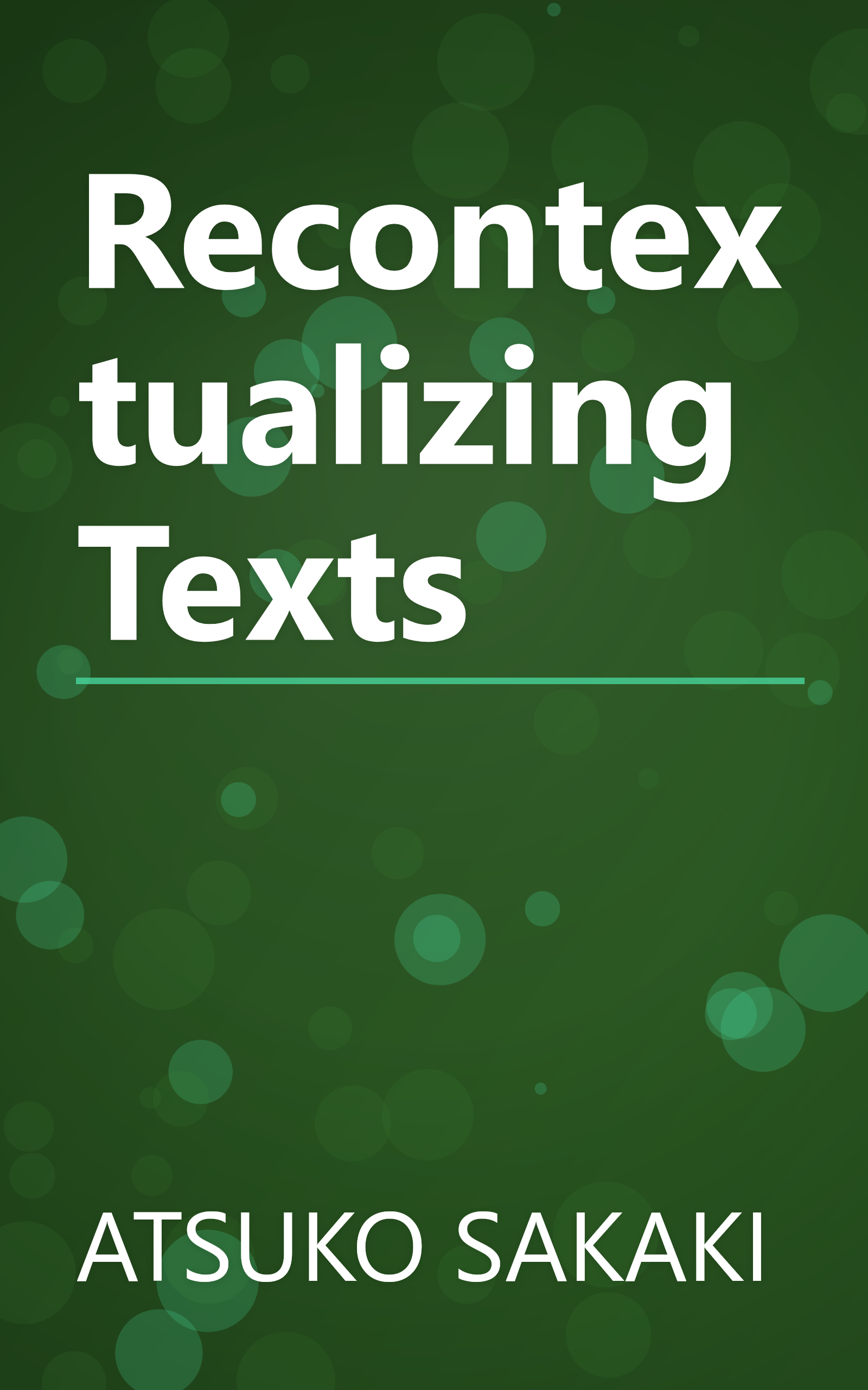 Recontextualizing Texts book cover