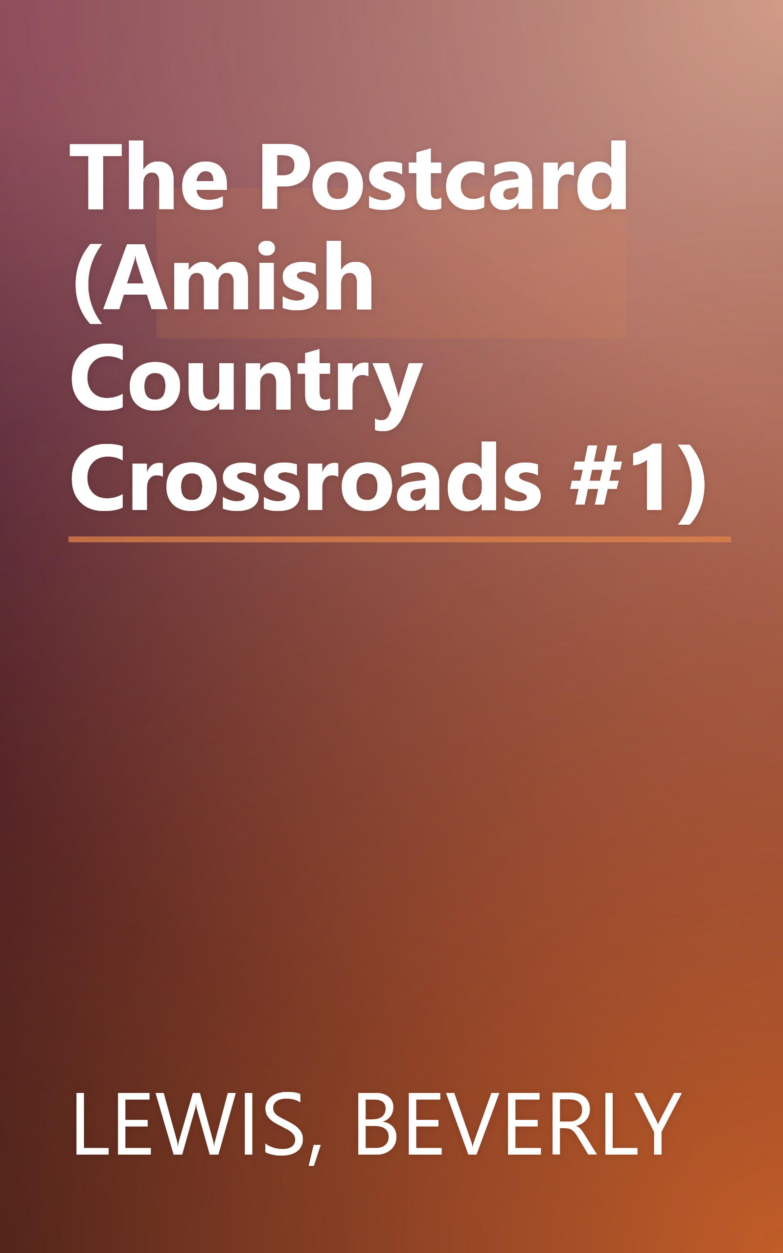 The Postcard (Amish Country Crossroads #1) book cover