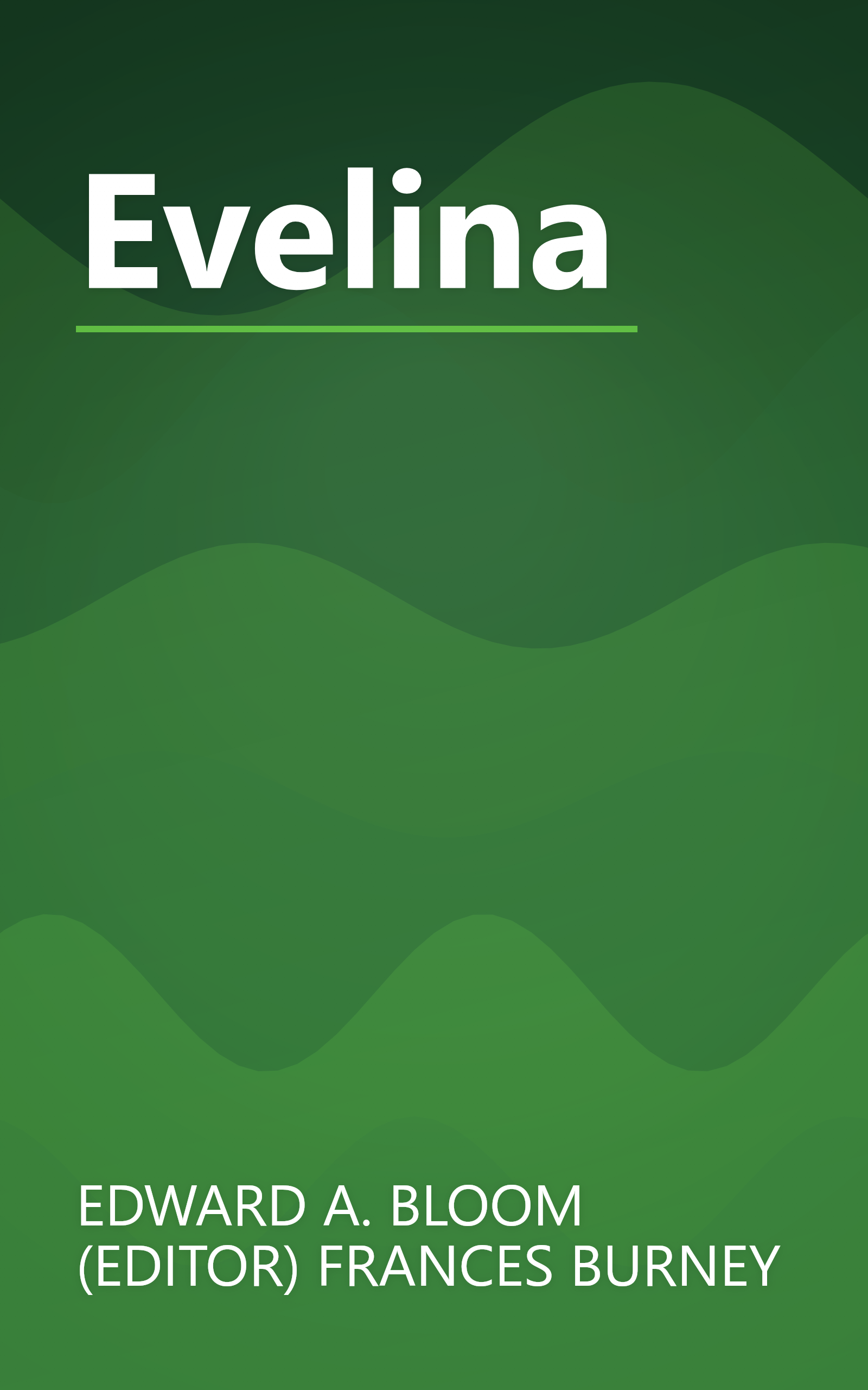 Evelina book cover