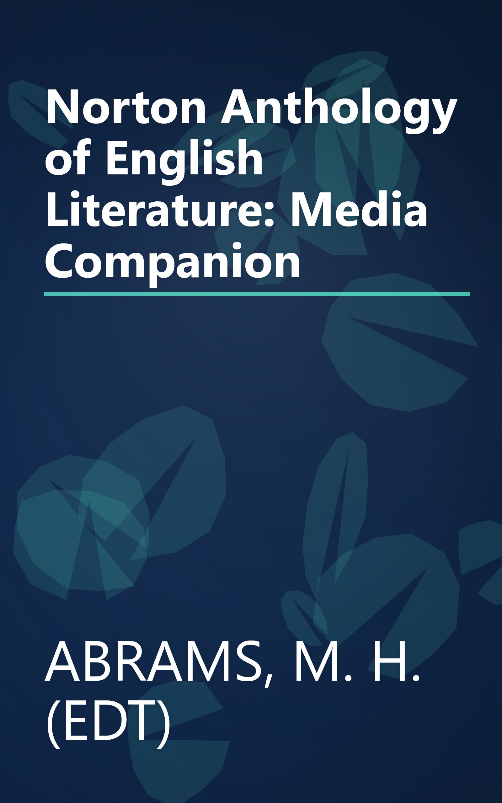 Norton Anthology of English Literature: Media Companion book cover