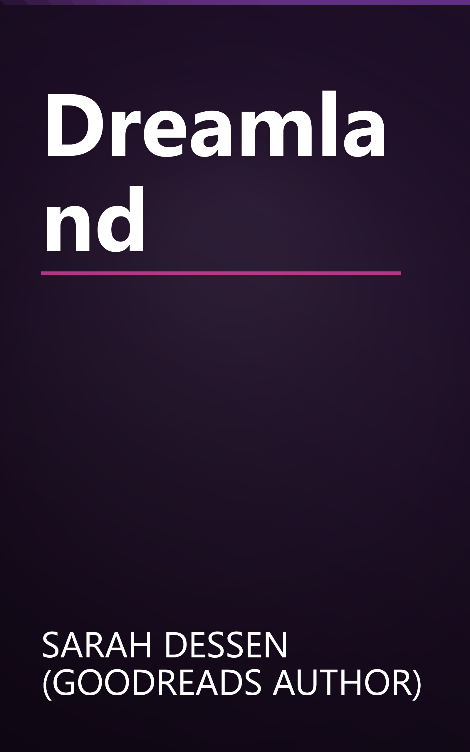 Dreamland book cover