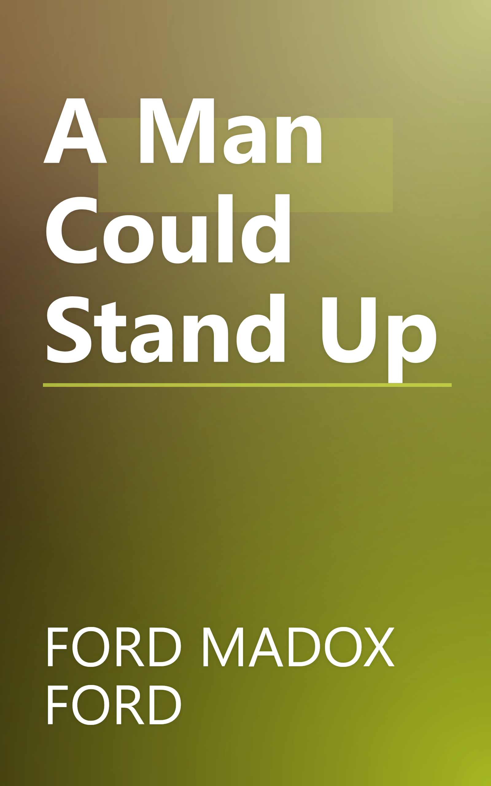 A Man Could Stand Up book cover