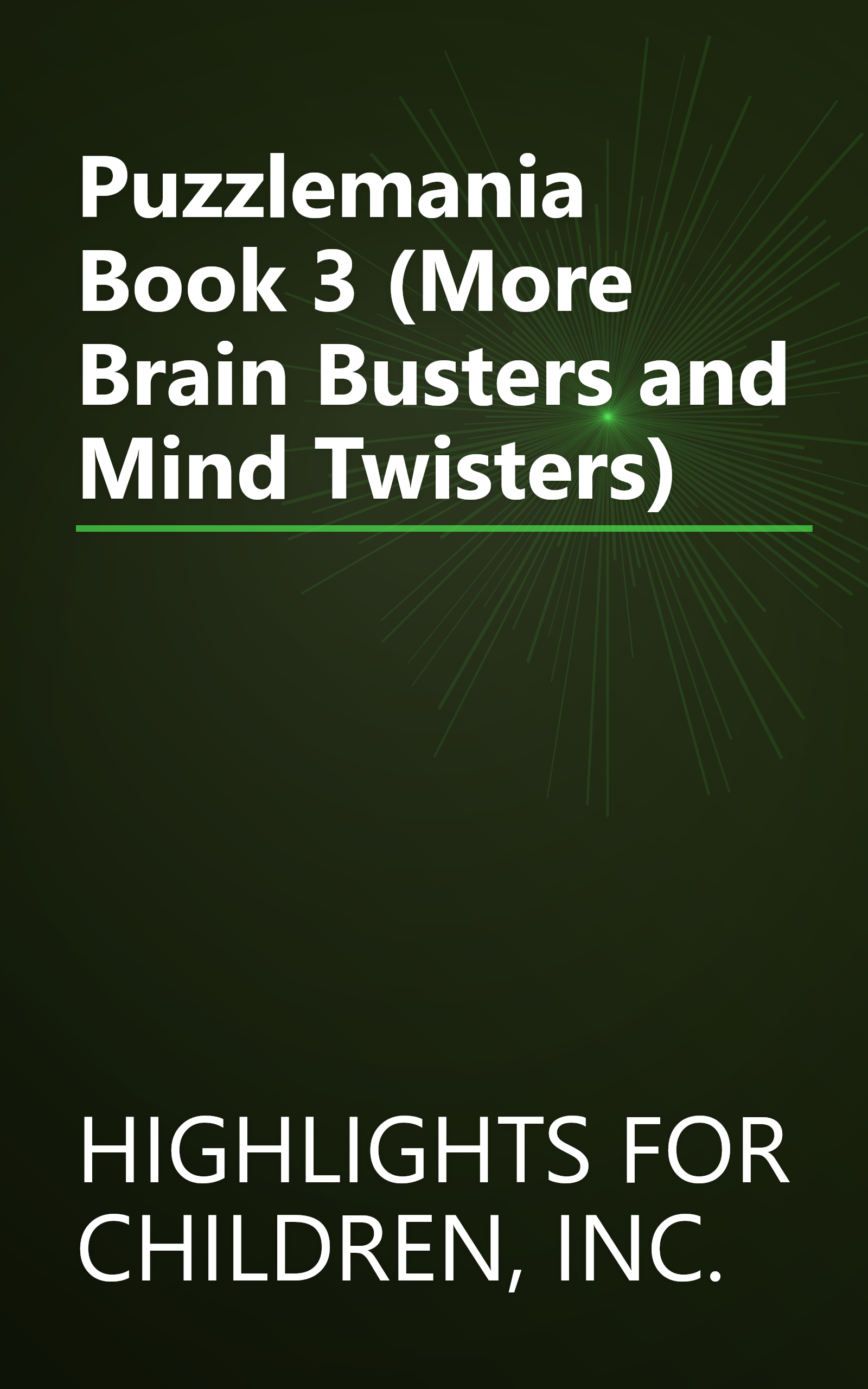 Puzzlemania Book 3 (More Brain Busters and Mind Twisters) book cover