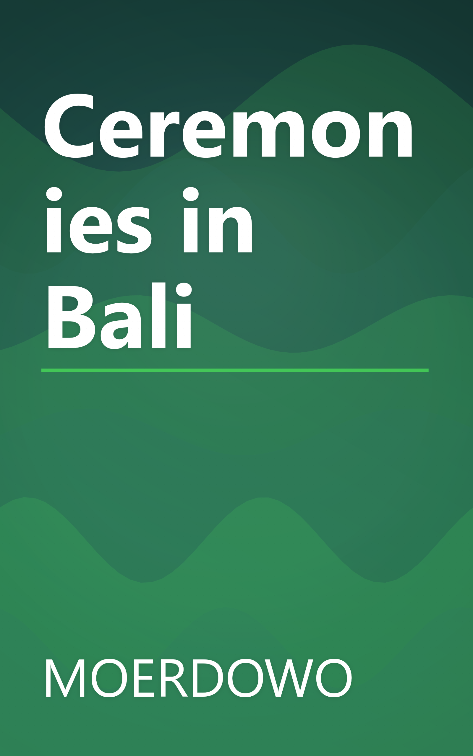 Ceremonies in Bali book cover