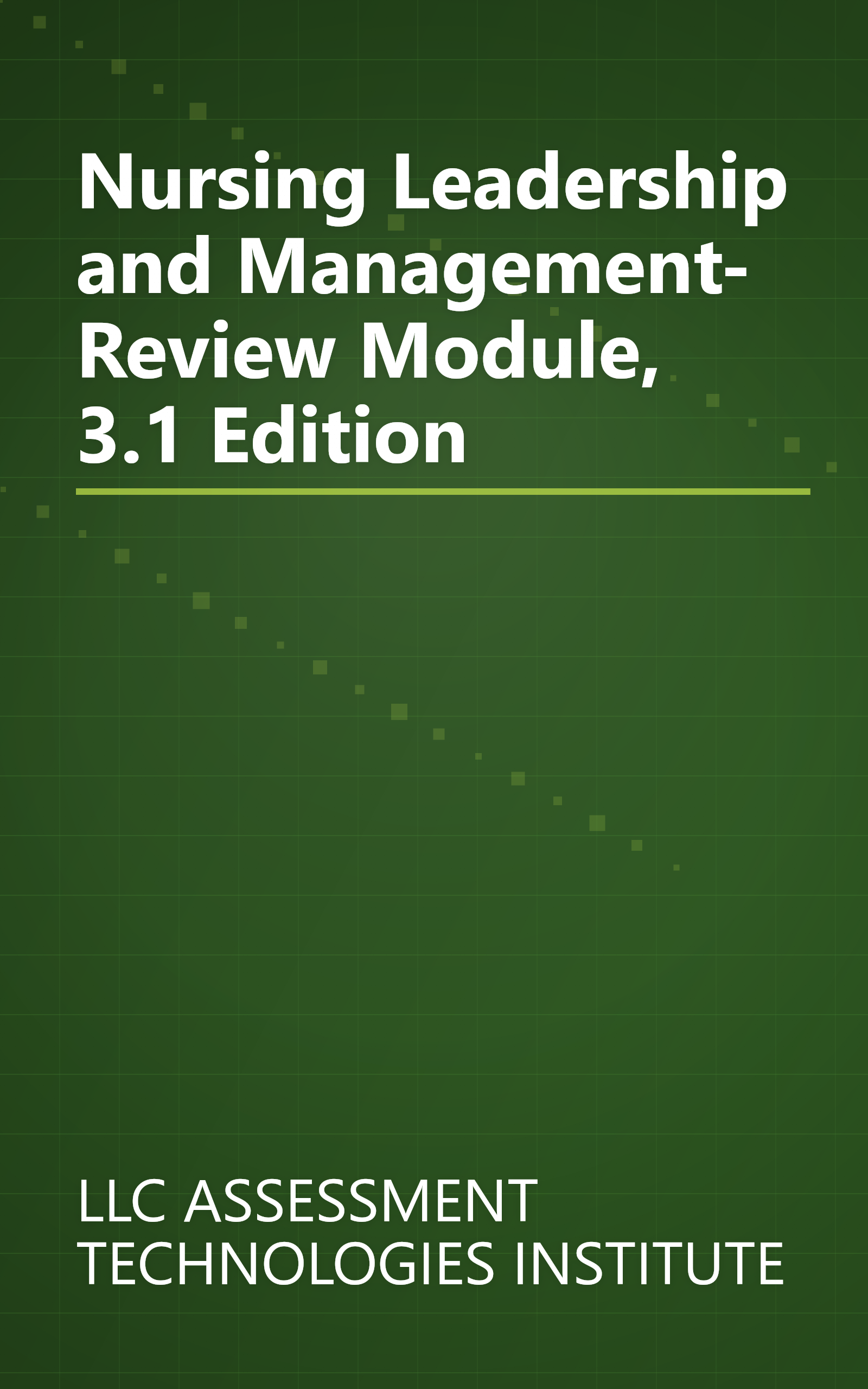 Nursing Leadership and Management- Review Module, 3.1 Edition book cover