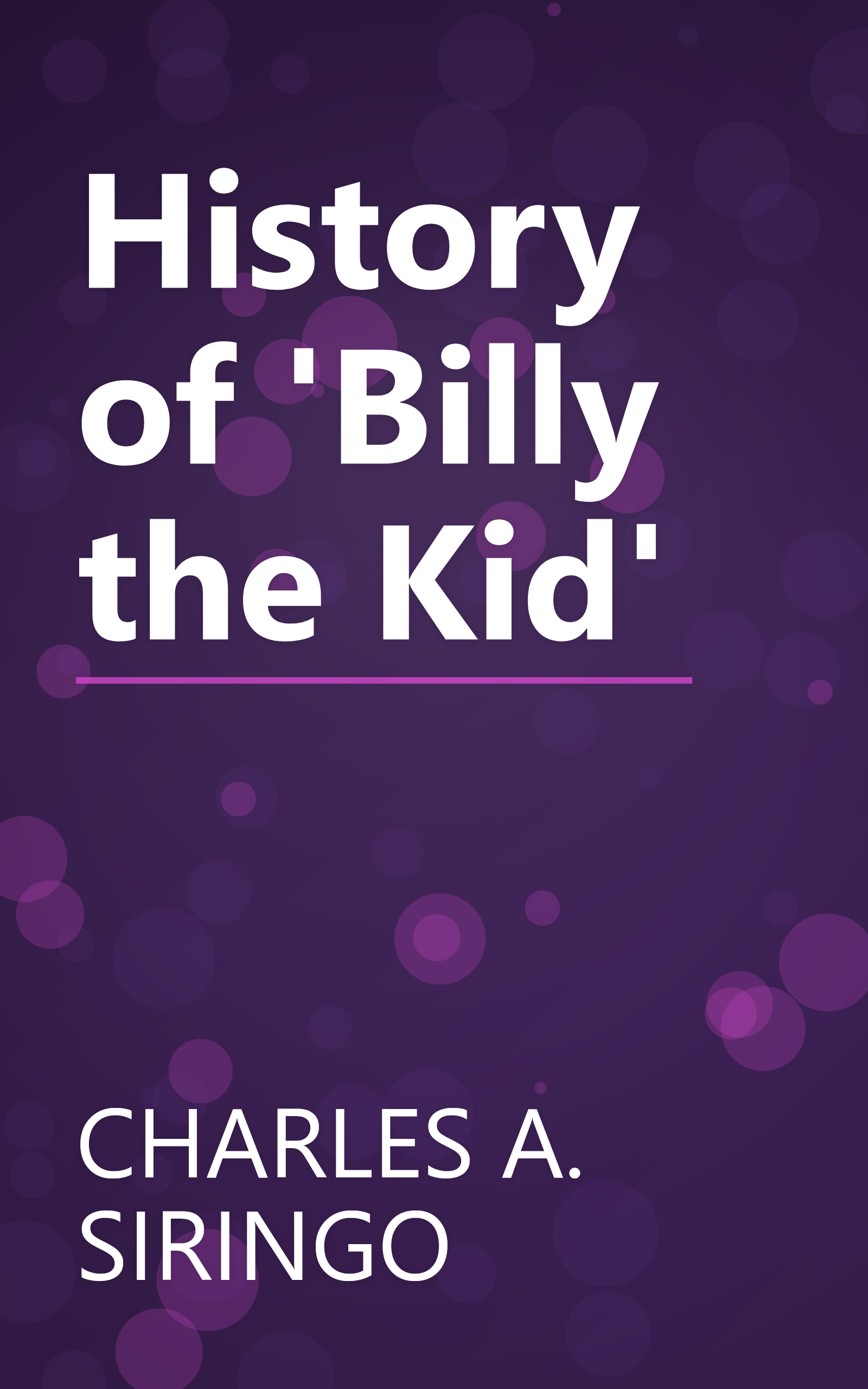 History of 'Billy the Kid' book cover