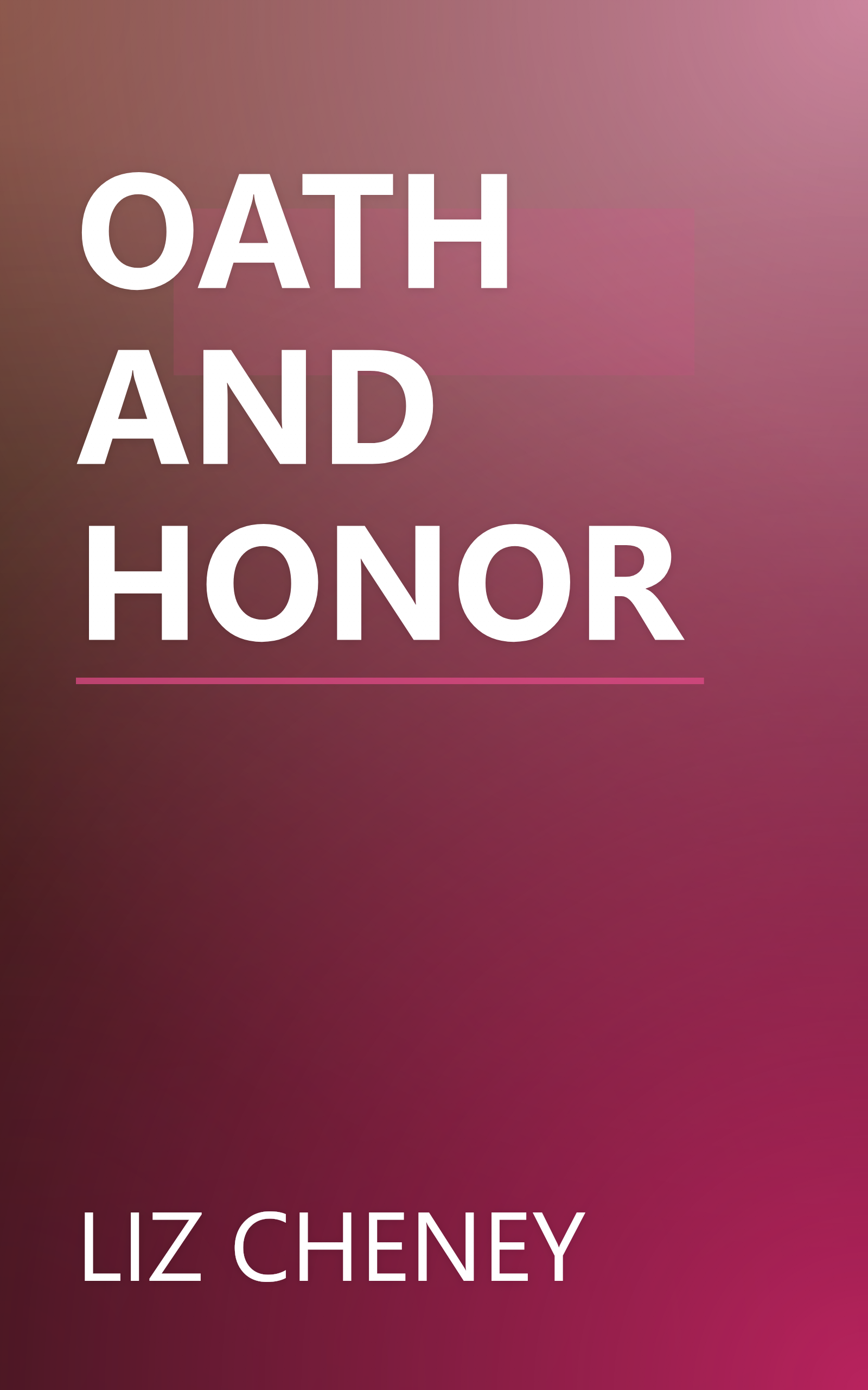 OATH AND HONOR book cover