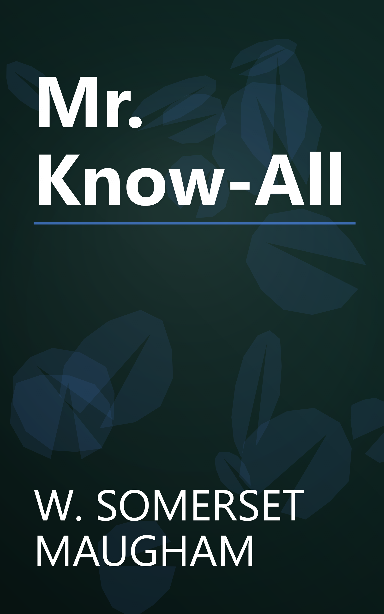 Mr. Know-All book cover
