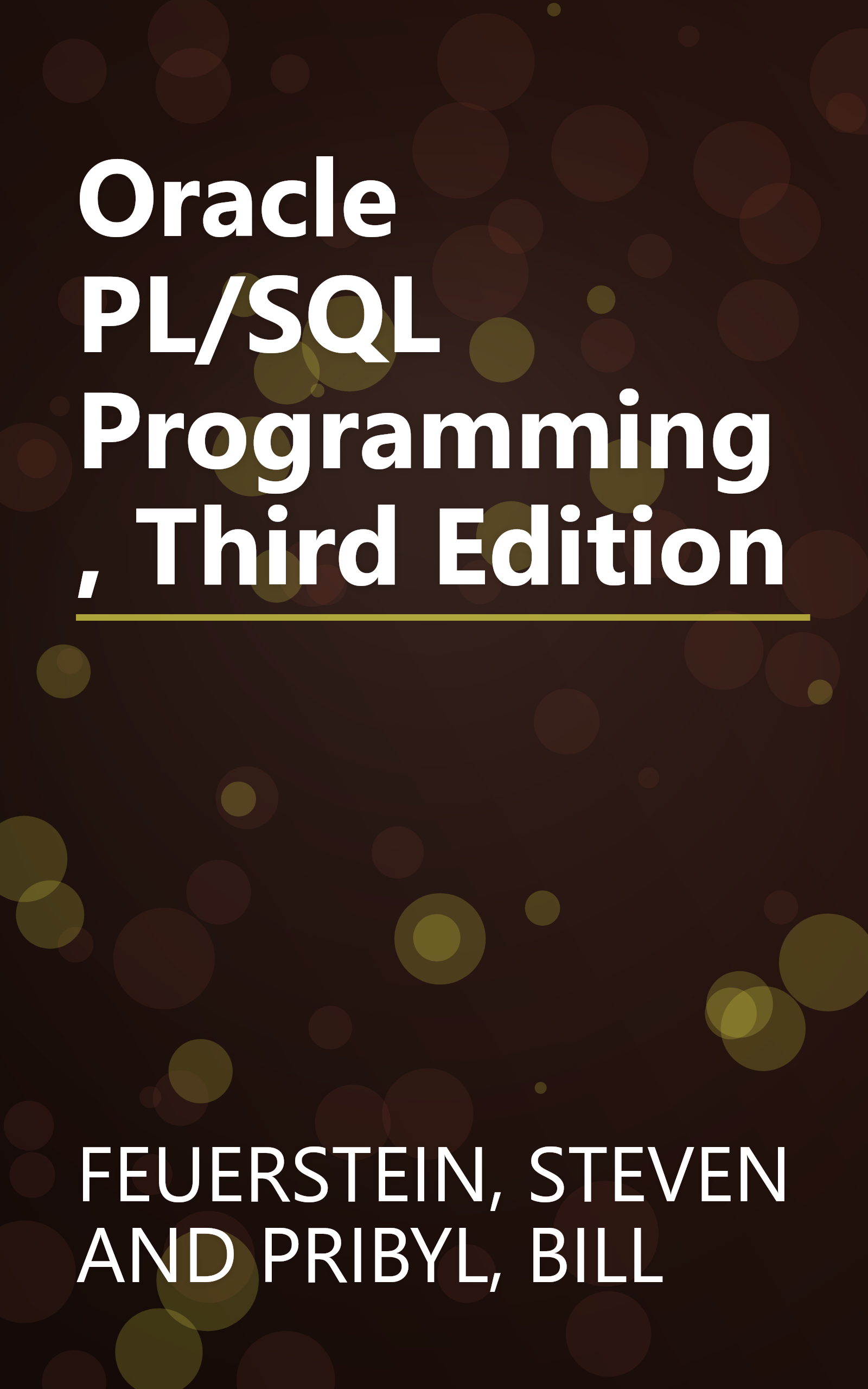 Oracle PL/SQL Programming, Third Edition book cover