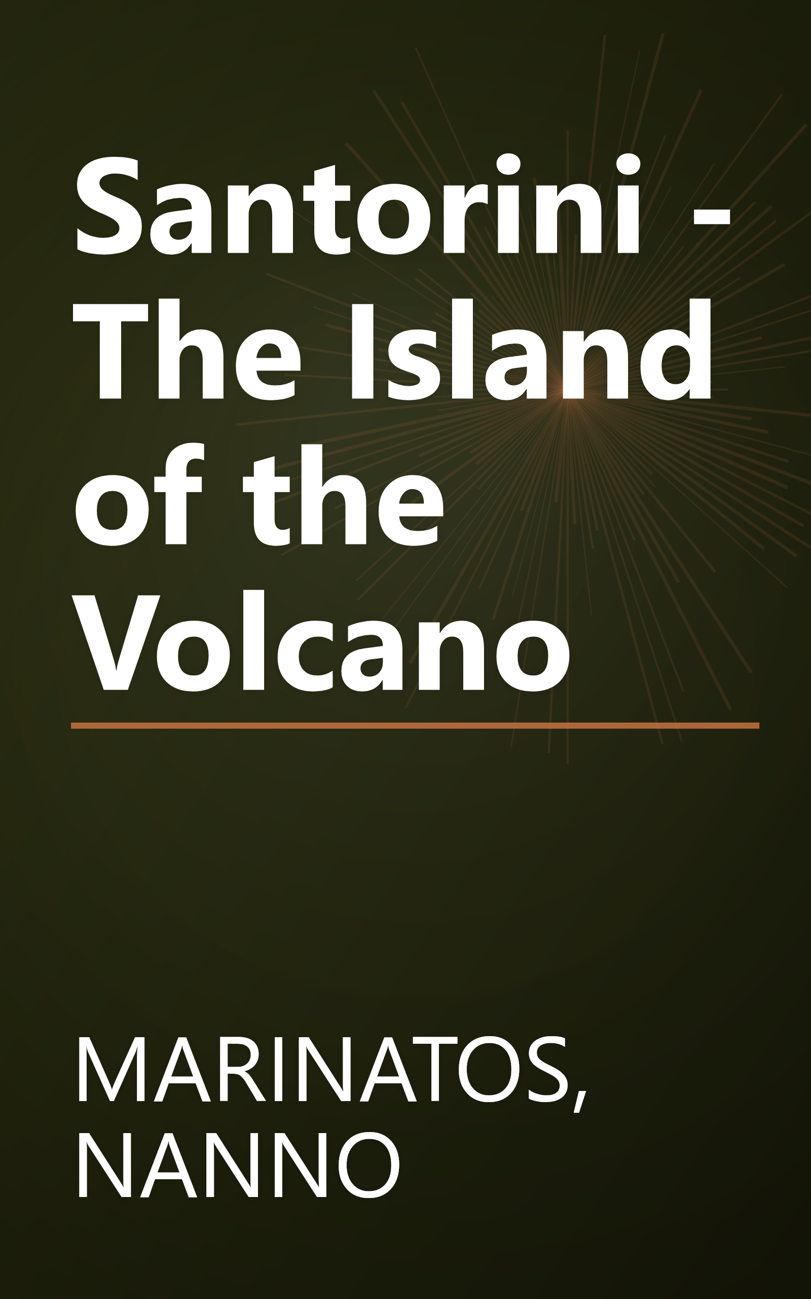 Santorini - The Island of the Volcano book cover