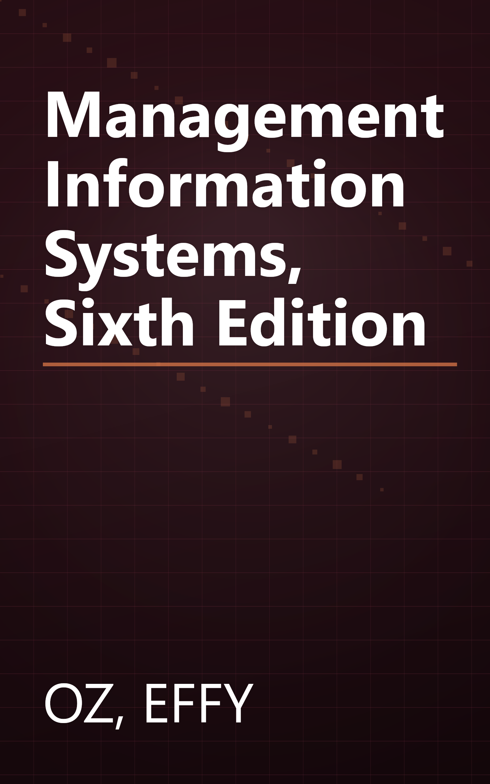 Management Information Systems, Sixth Edition book cover
