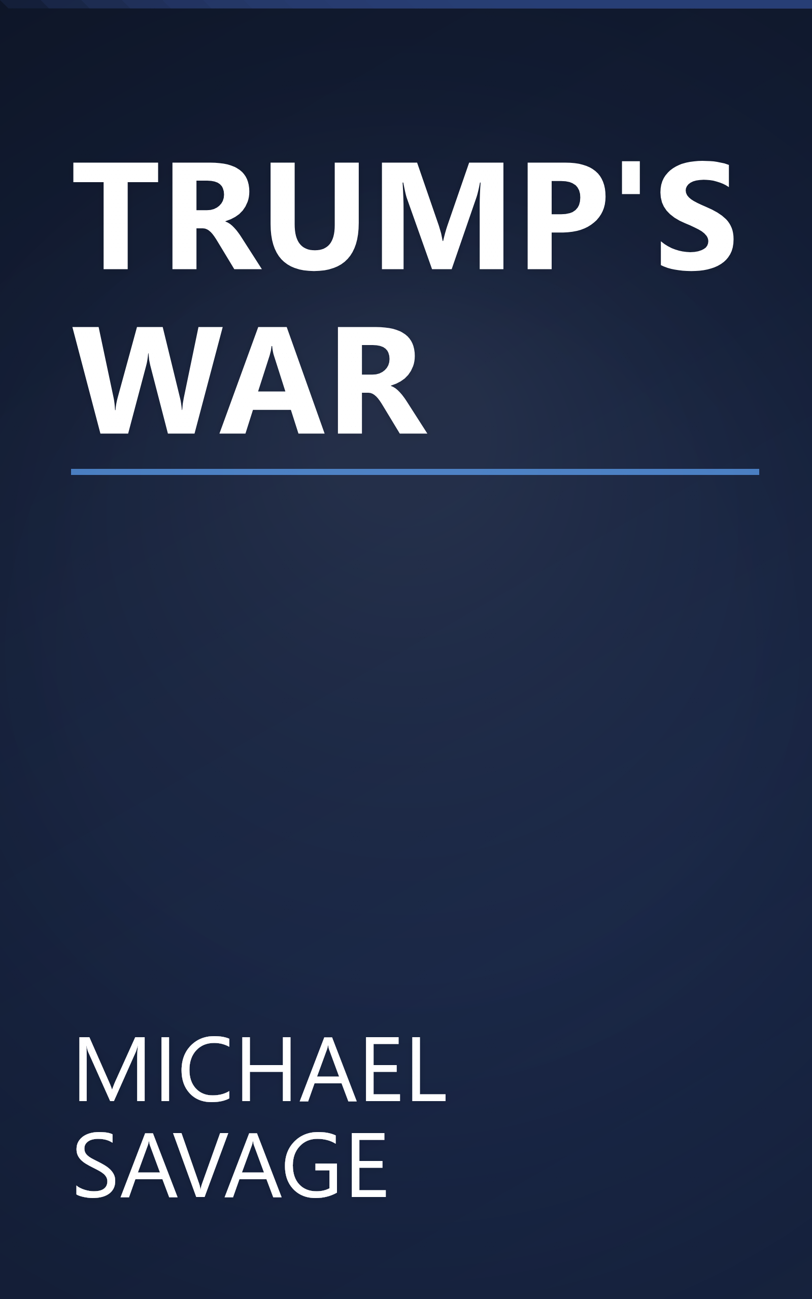 TRUMP'S WAR book cover
