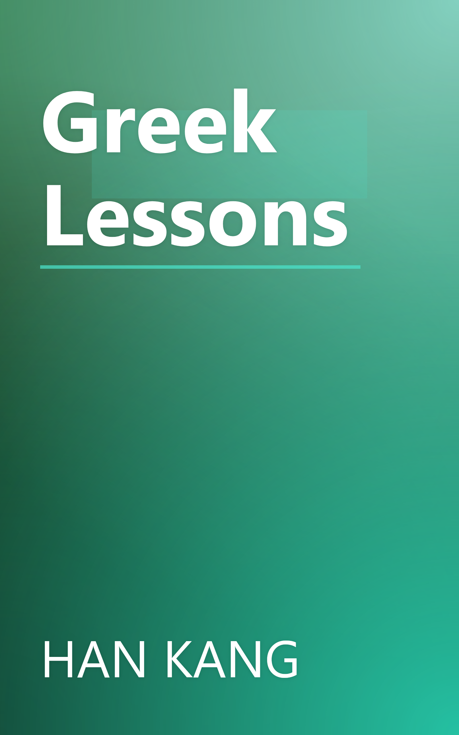 Greek Lessons book cover