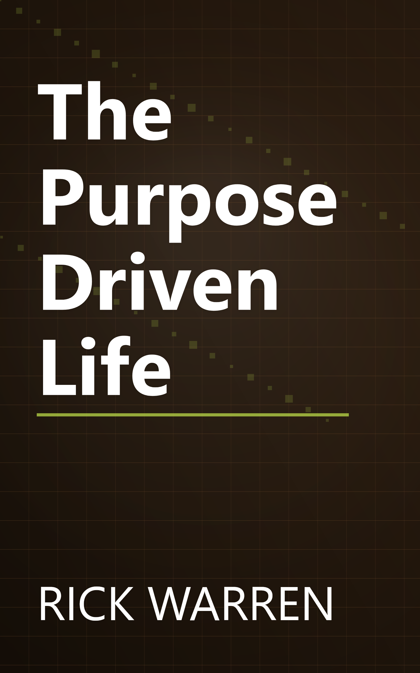 The Purpose Driven Life book cover
