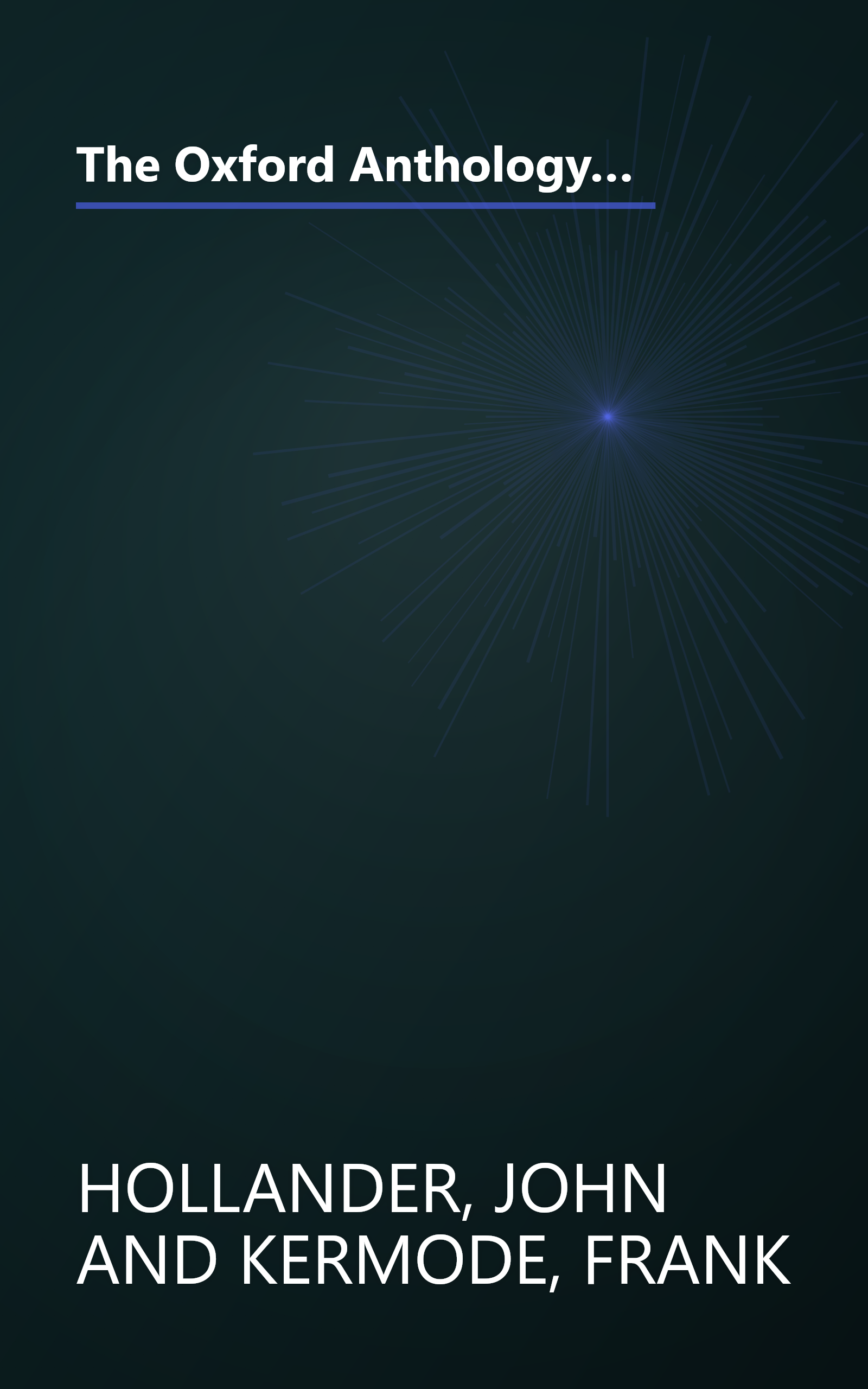 The Oxford Anthology of English Literature: Volume I: The Middle Ages through the Eighteenth Century (Middle Ages Through the Eighteenth Century) book cover