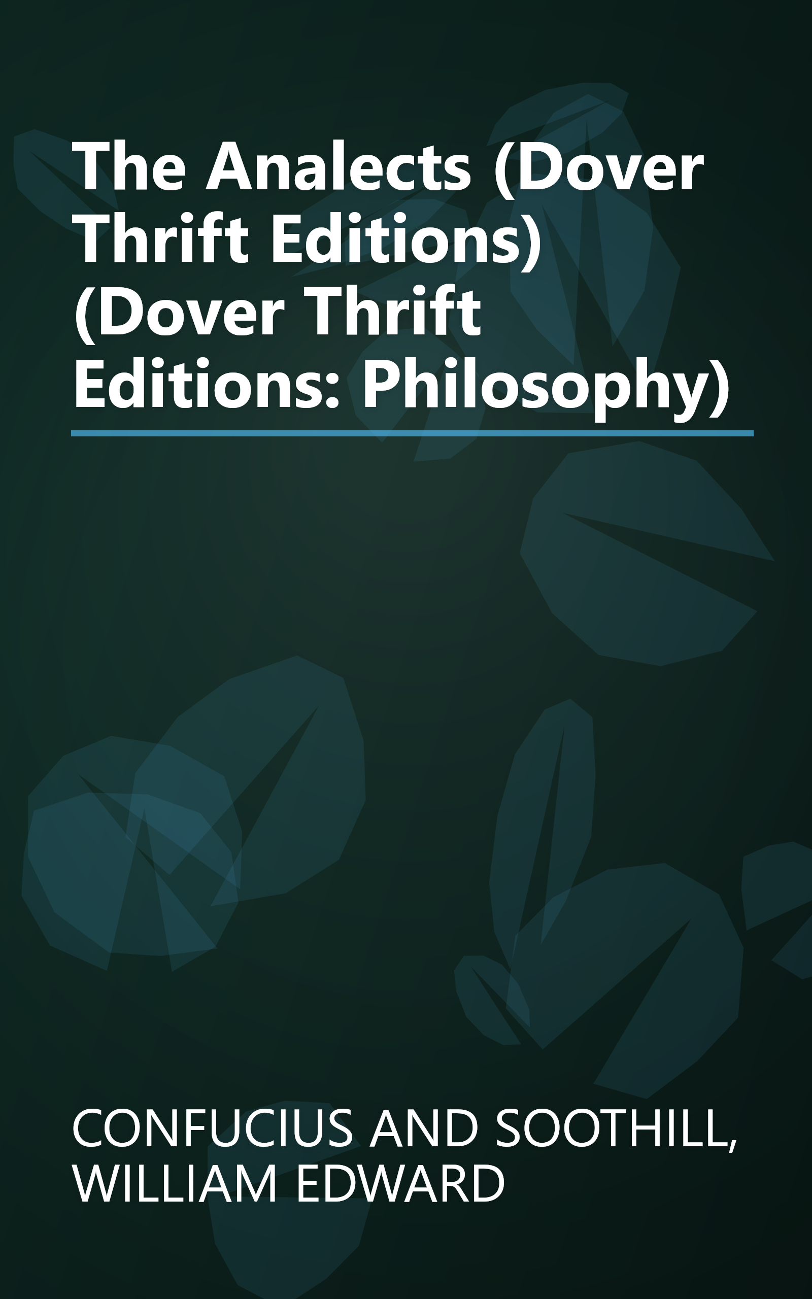 The Analects (Dover Thrift Editions) (Dover Thrift Editions: Philosophy) book cover