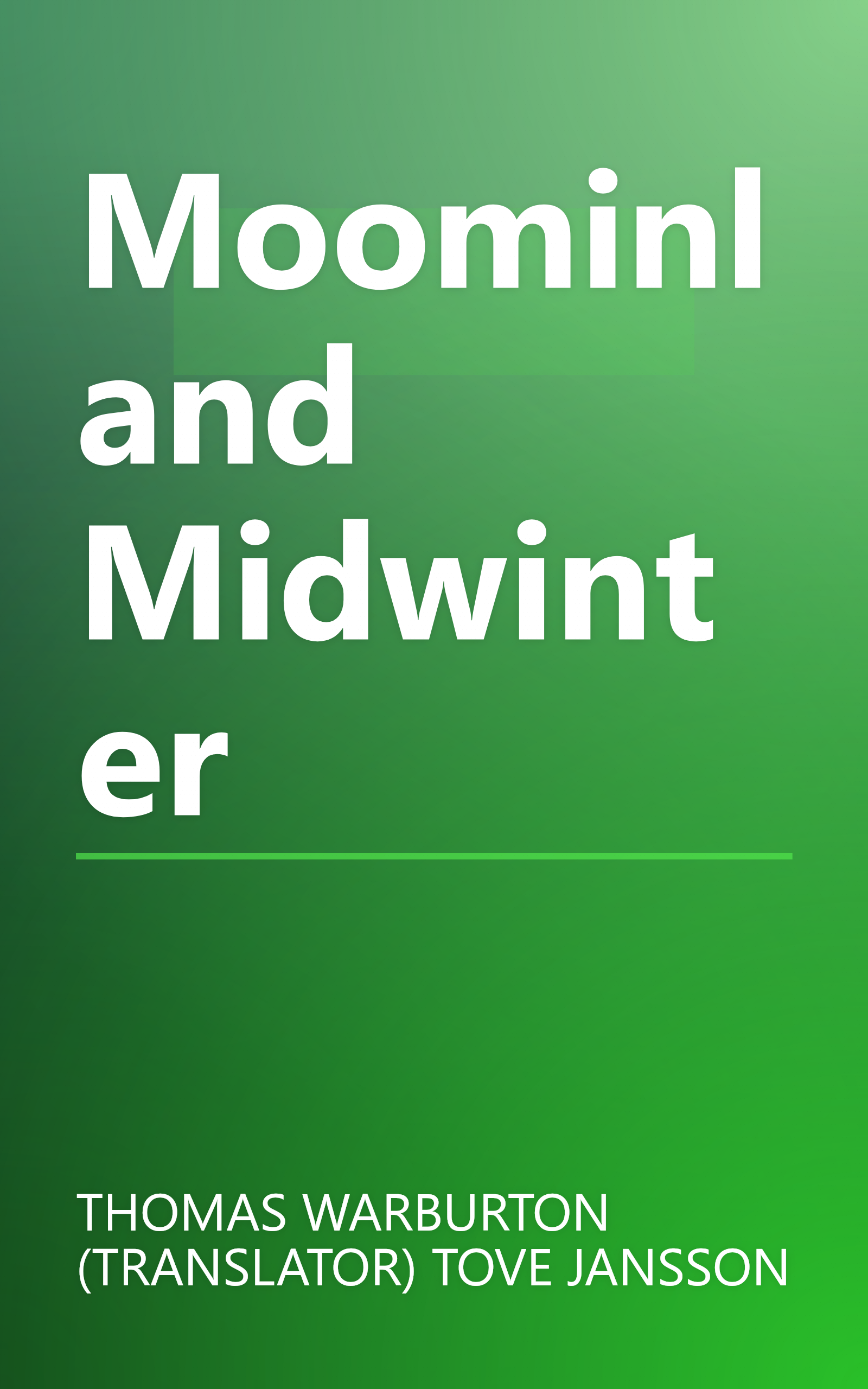 Moominland Midwinter book cover