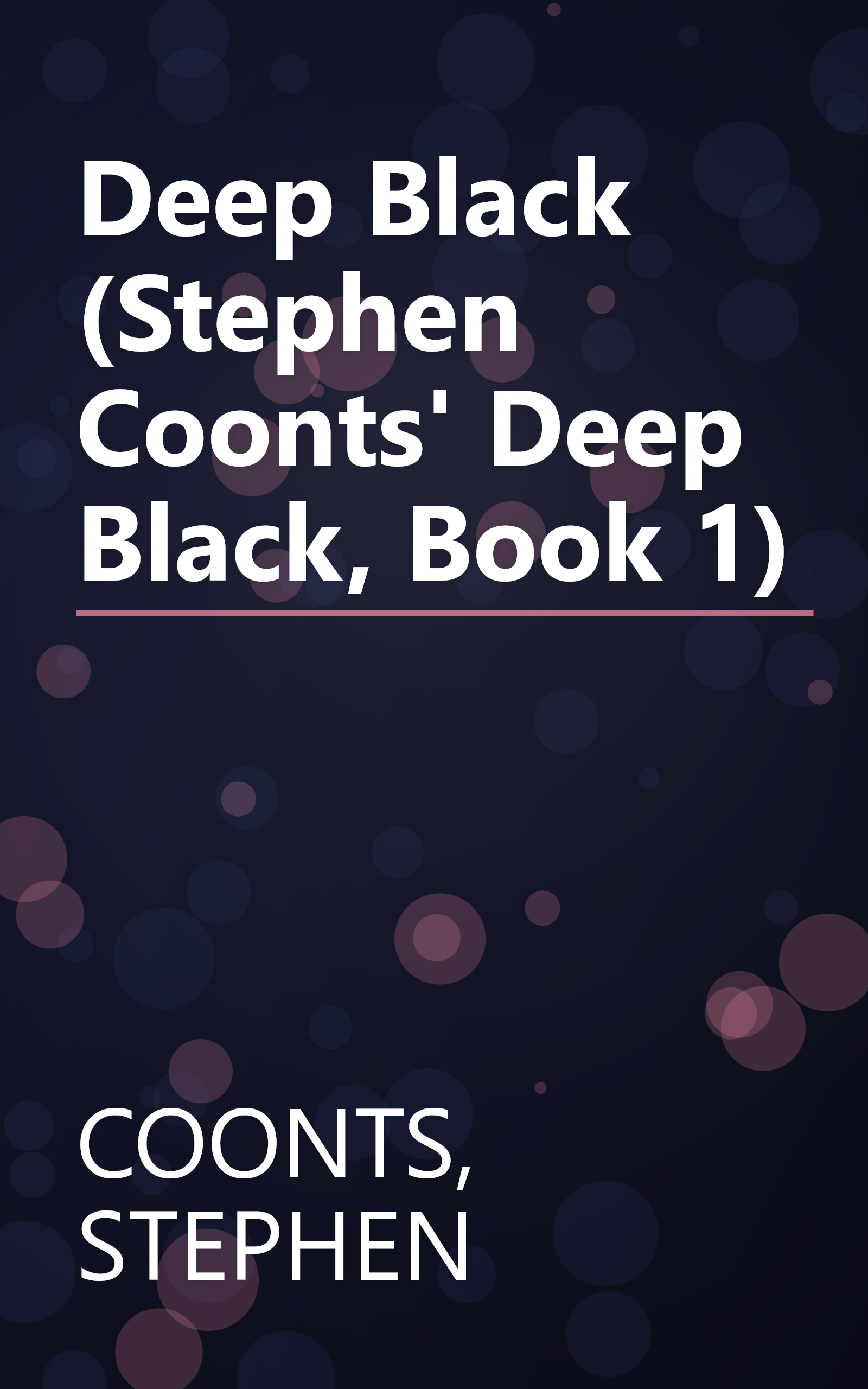 Deep Black (Stephen Coonts' Deep Black, Book 1) book cover