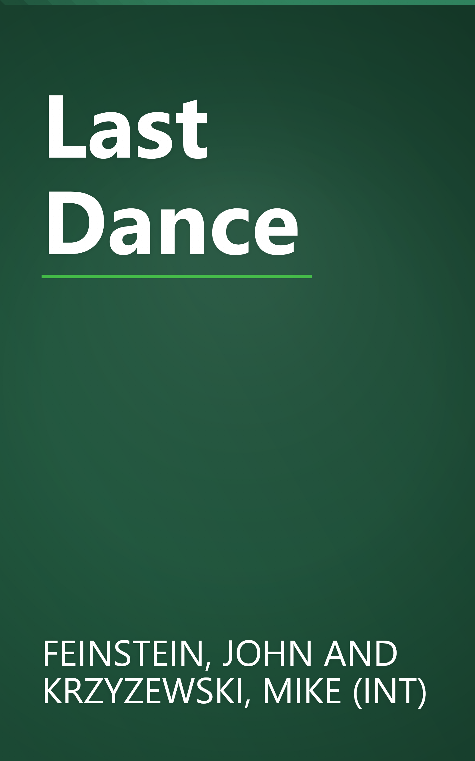 Last Dance book cover