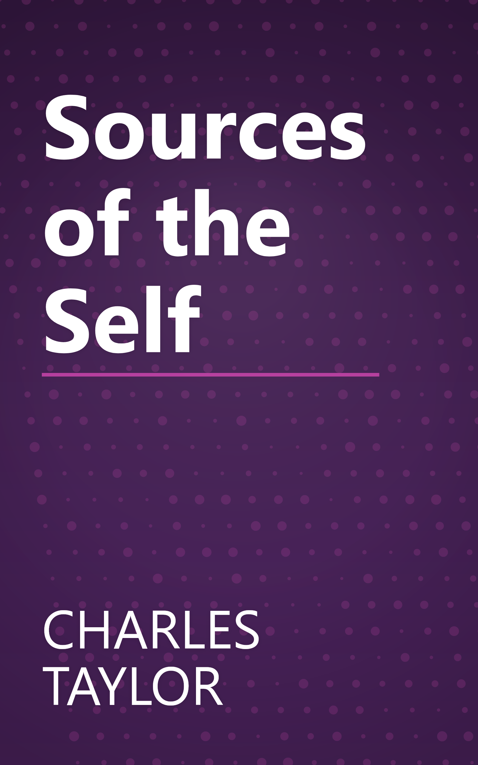 Sources of the Self book cover