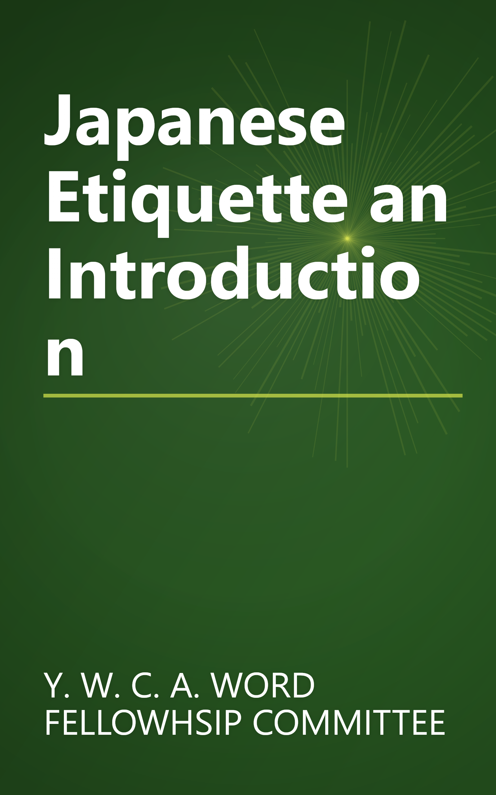 Japanese Etiquette an Introduction book cover