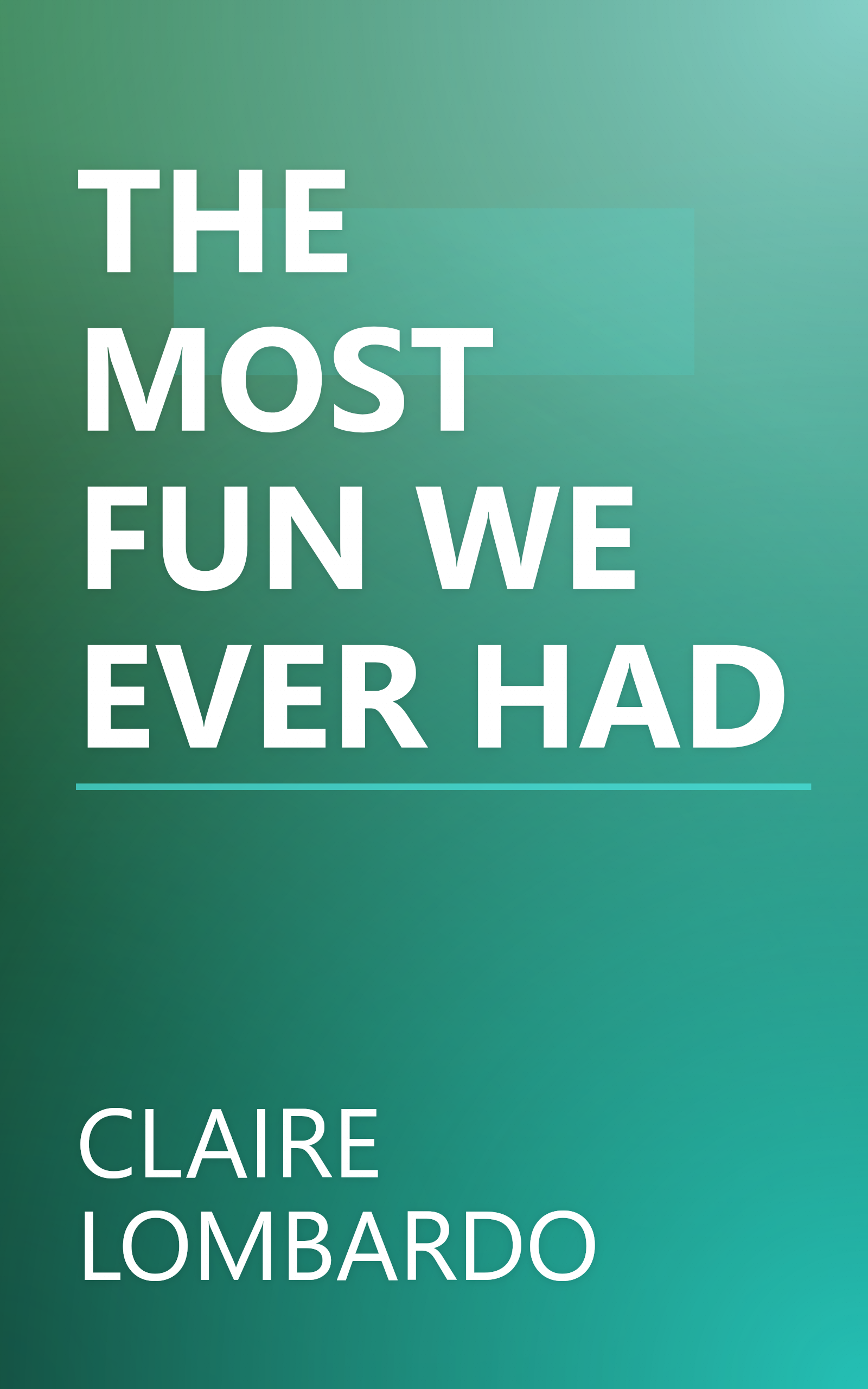 THE MOST FUN WE EVER HAD book cover