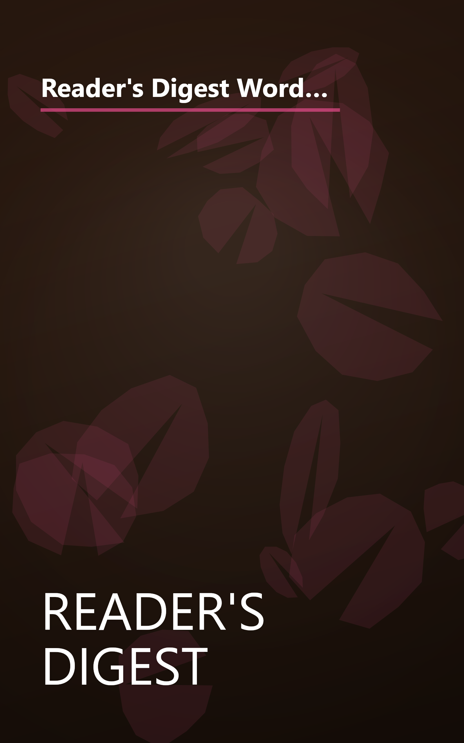 Reader's Digest Word Power Quiz Book: 1,000 Word Challenges from America's Most Popular Magazine (50th Anniversary Celebration) book cover