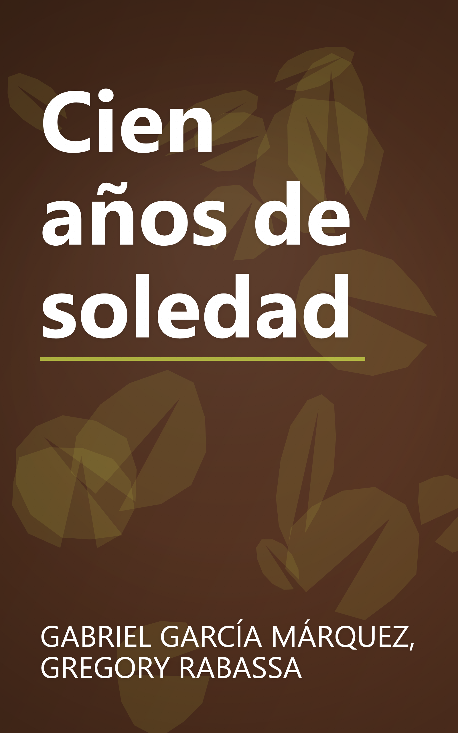 Cien años de soledad book cover