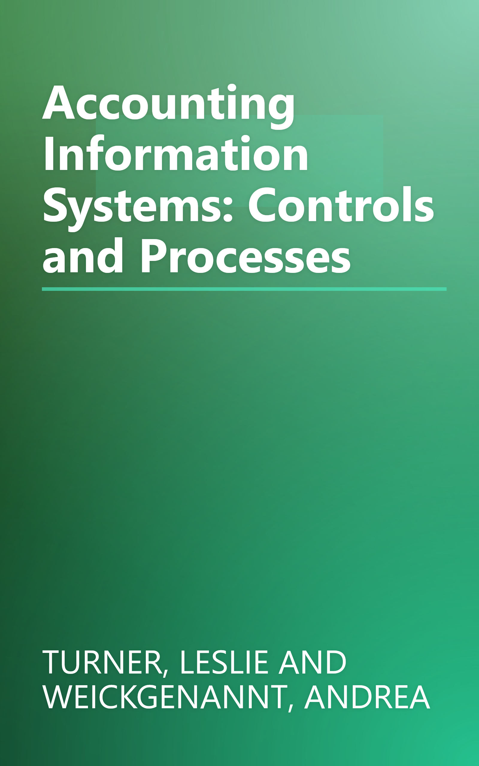 Accounting Information Systems: Controls and Processes book cover