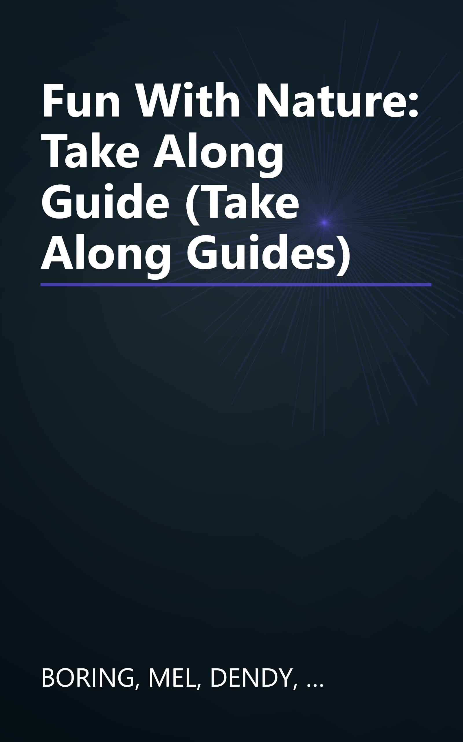 Fun With Nature: Take Along Guide (Take Along Guides) book cover