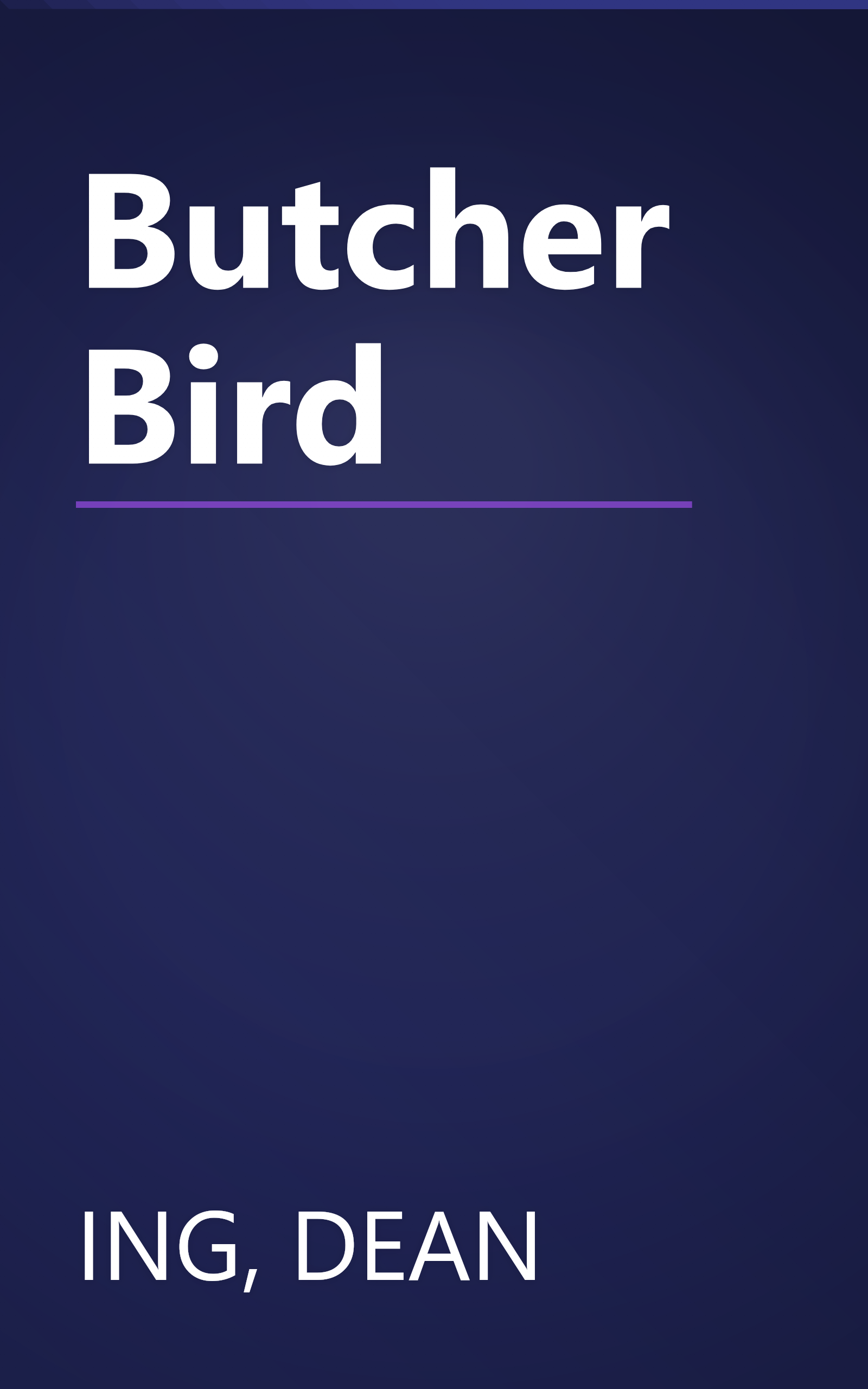 Butcher Bird book cover