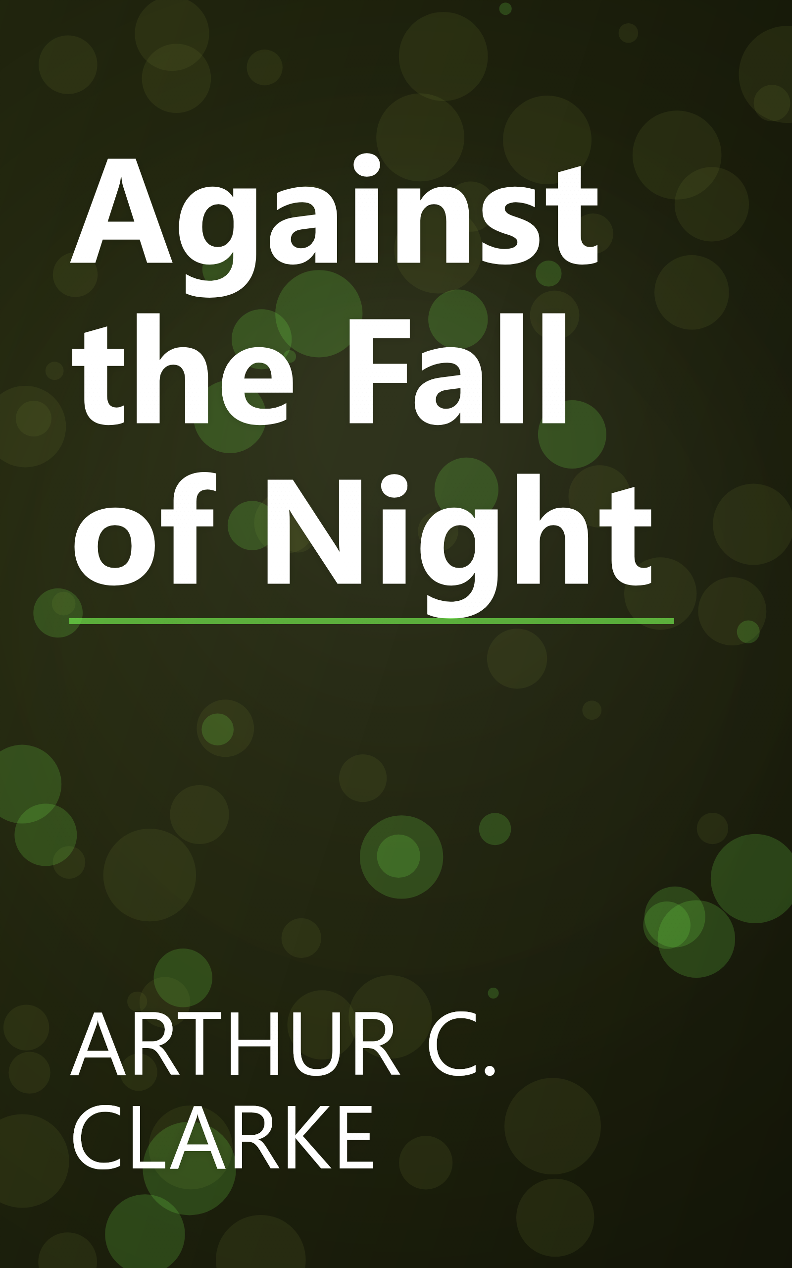 Against the Fall of Night book cover