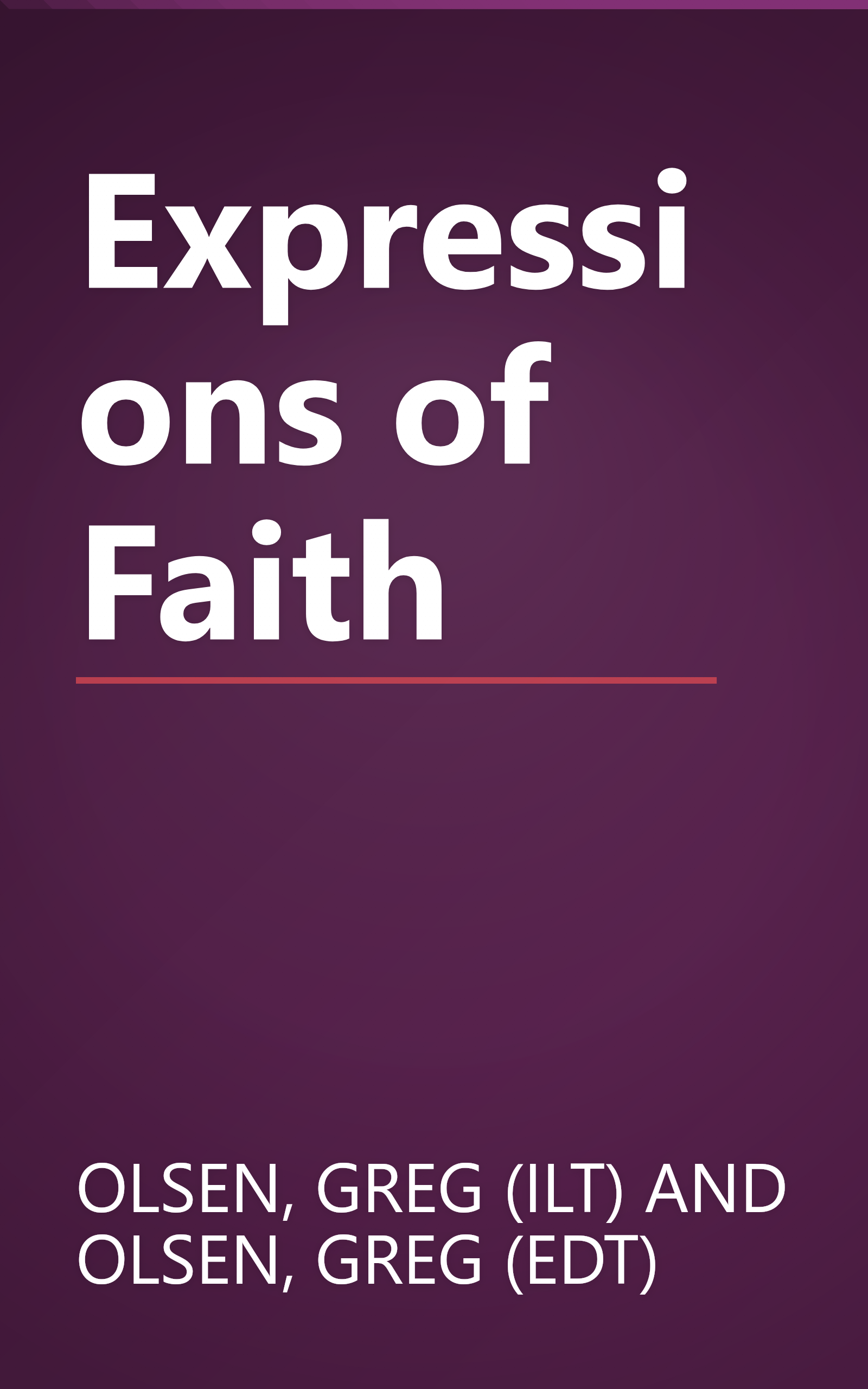 Expressions of Faith book cover