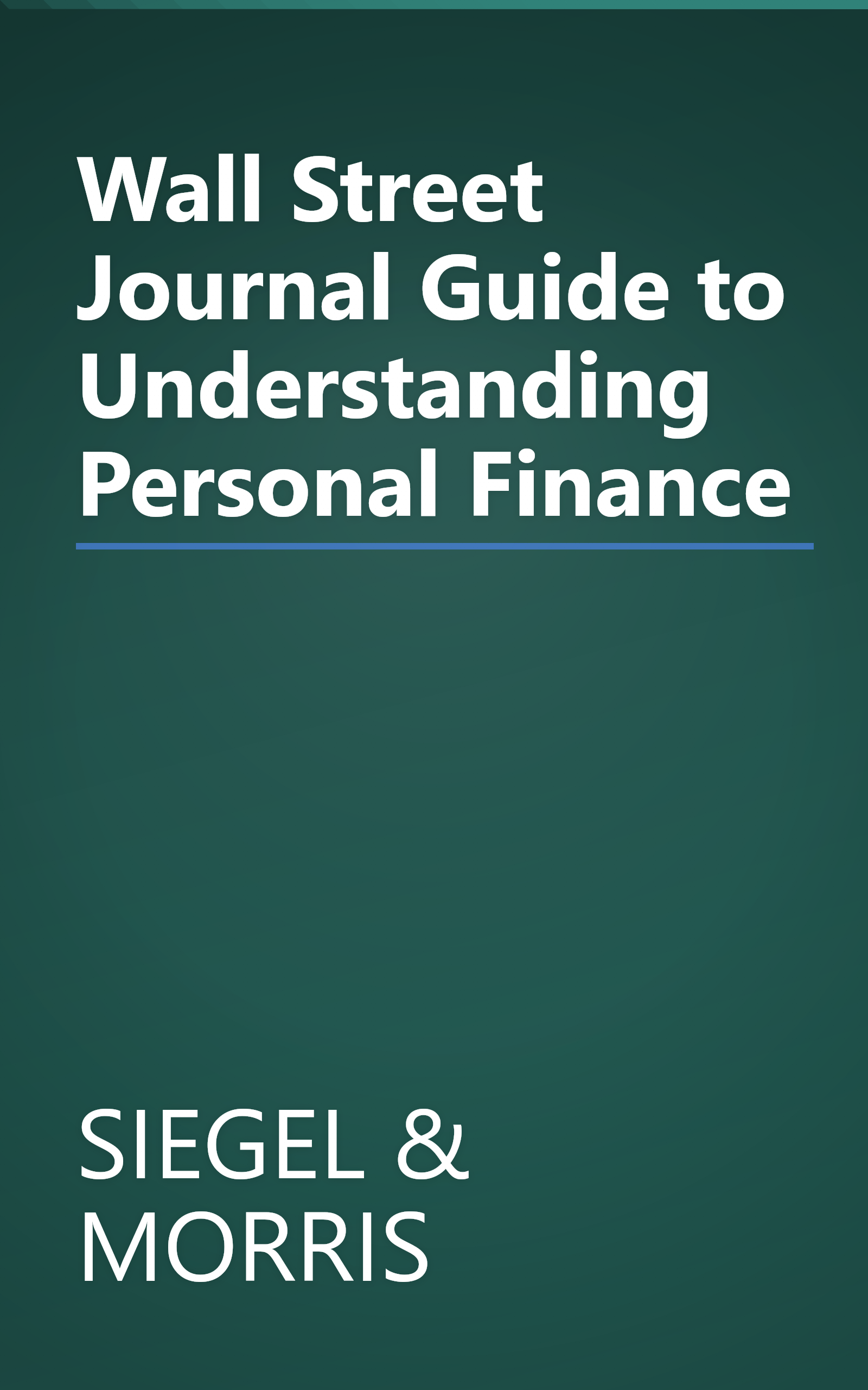 Wall Street Journal Guide to Understanding Personal Finance book cover