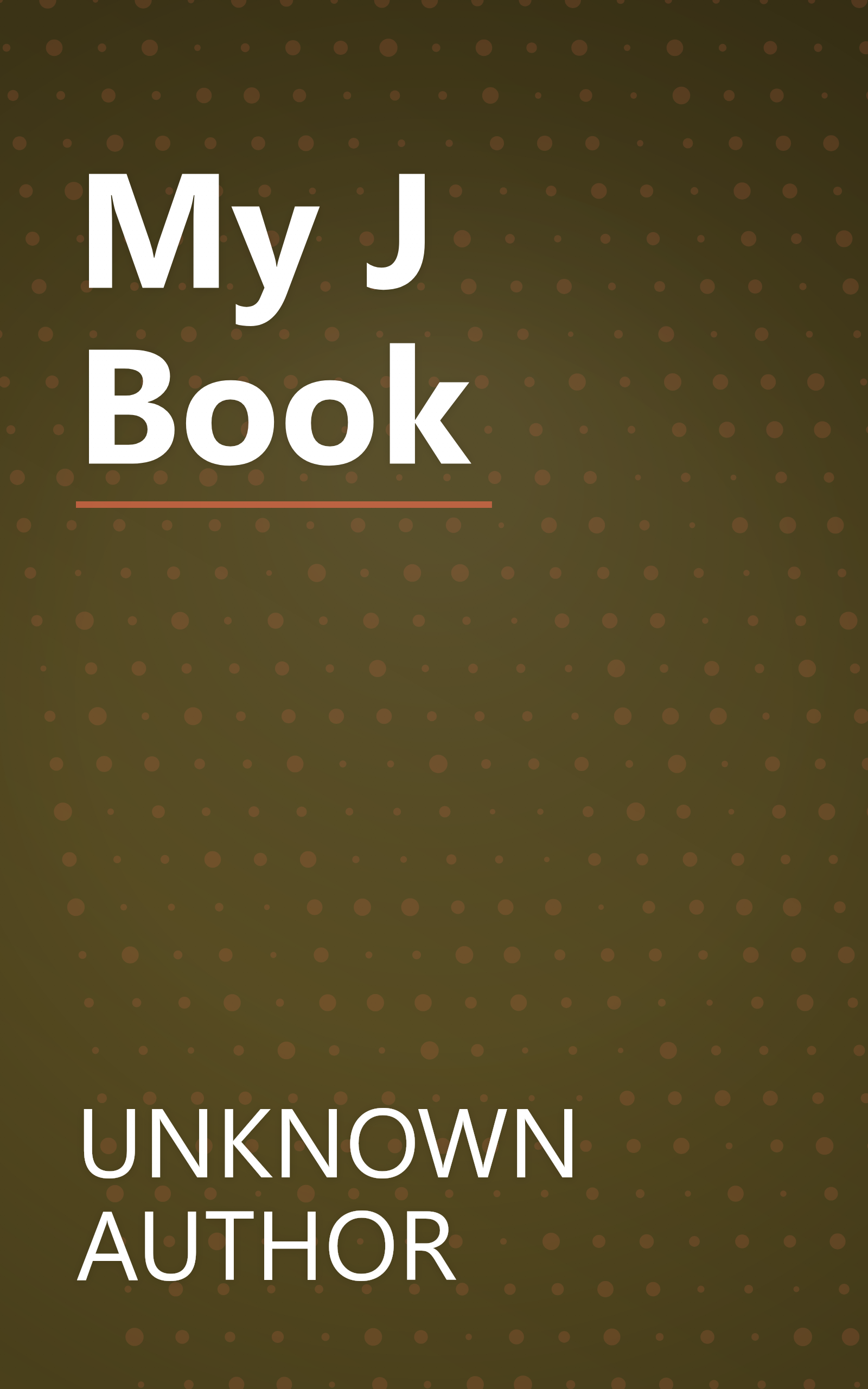 My  J  Book book cover