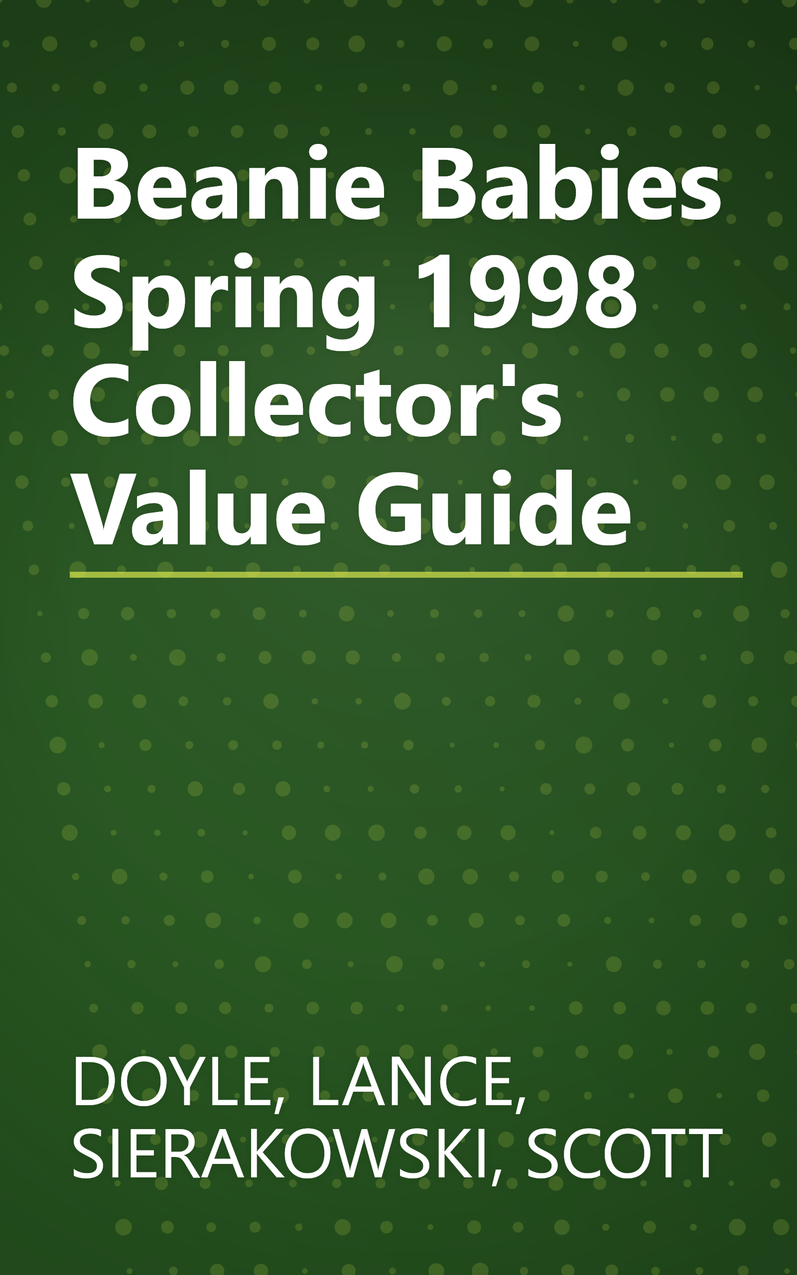 Beanie Babies Spring 1998 Collector's Value Guide book cover