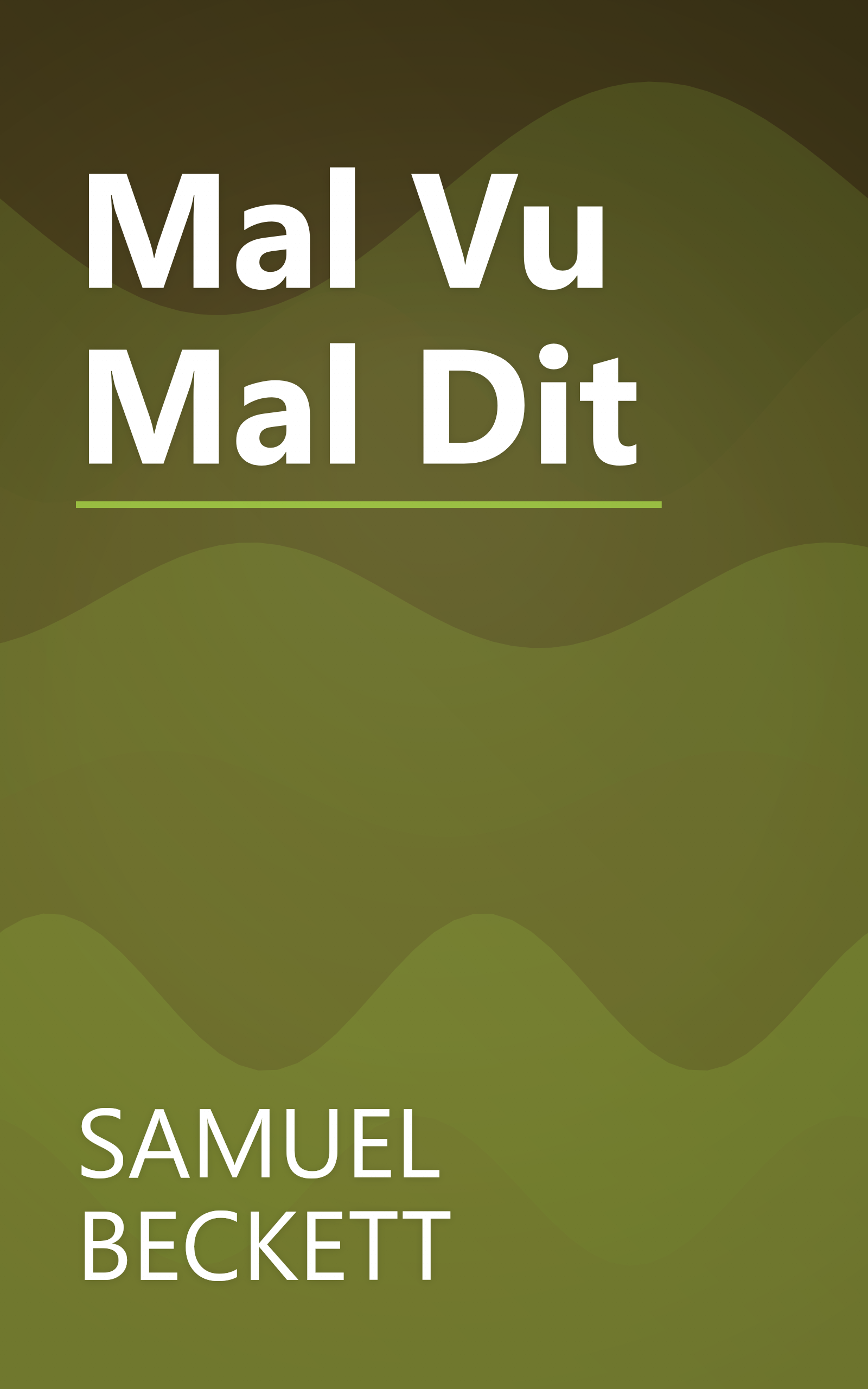 Mal Vu Mal Dit book cover