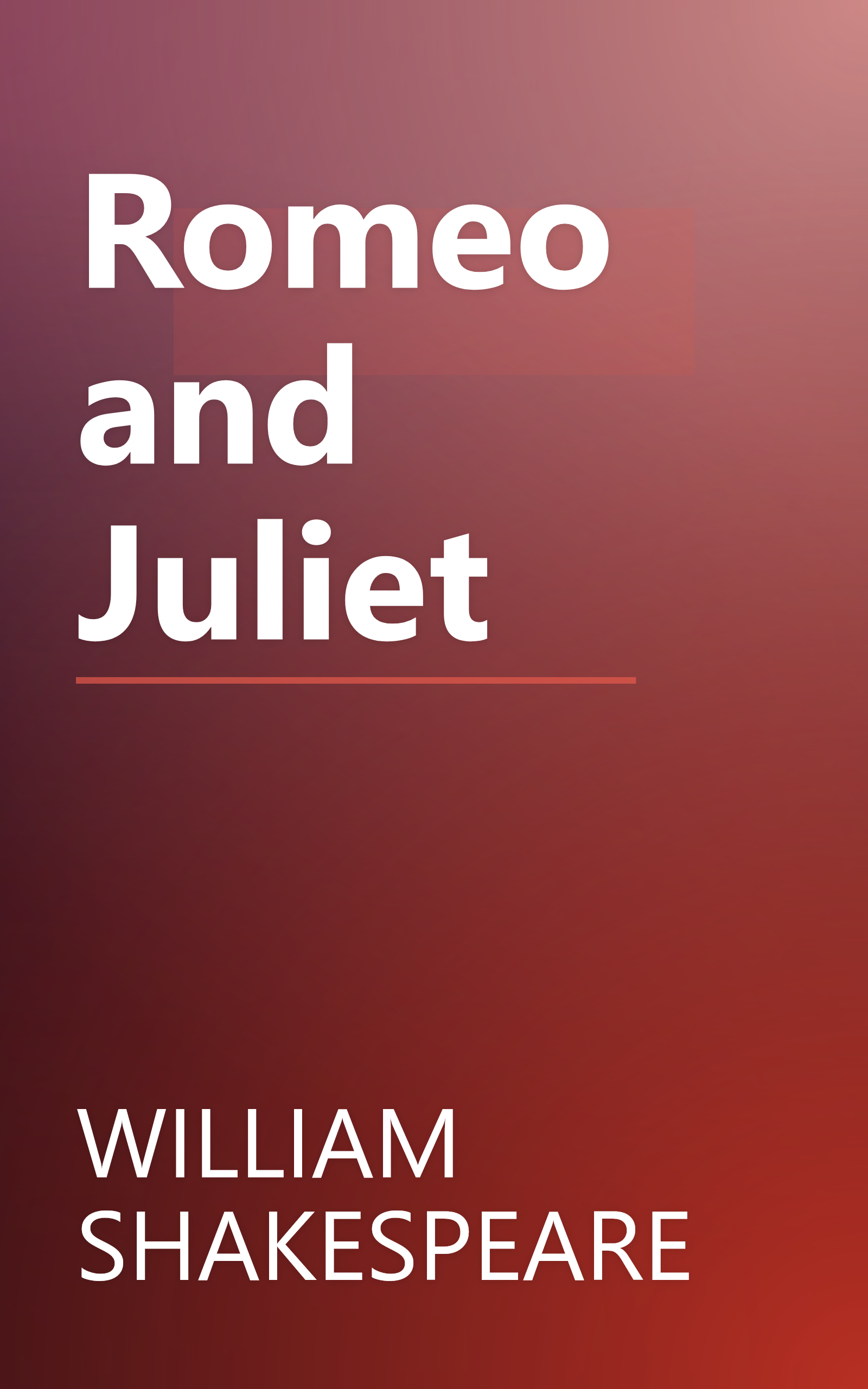 Romeo and Juliet book cover