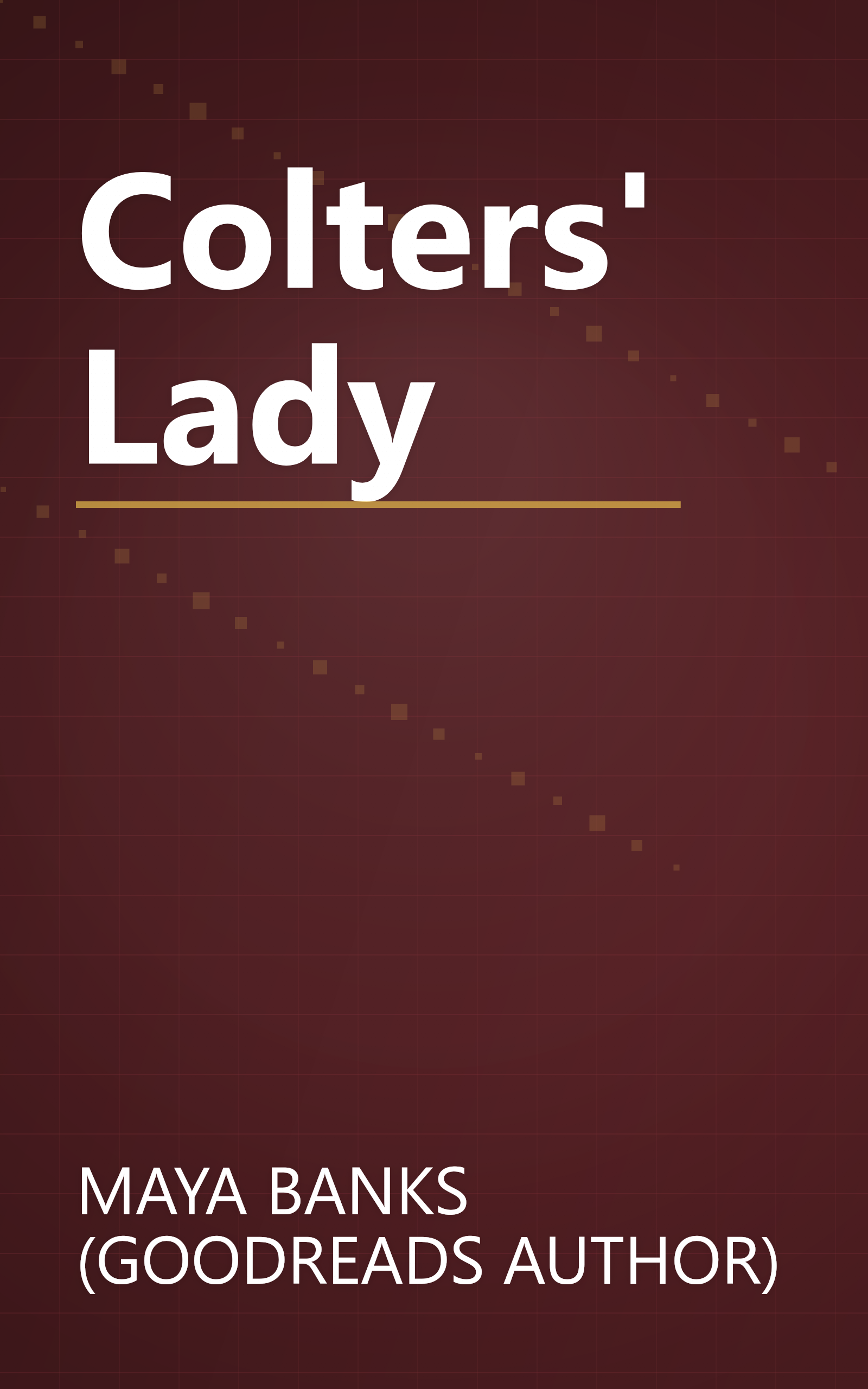 Colters' Lady book cover